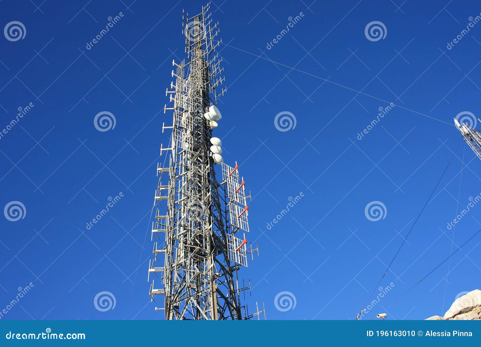 Communication, Telecommunication and Television Antennas, Positioned ...