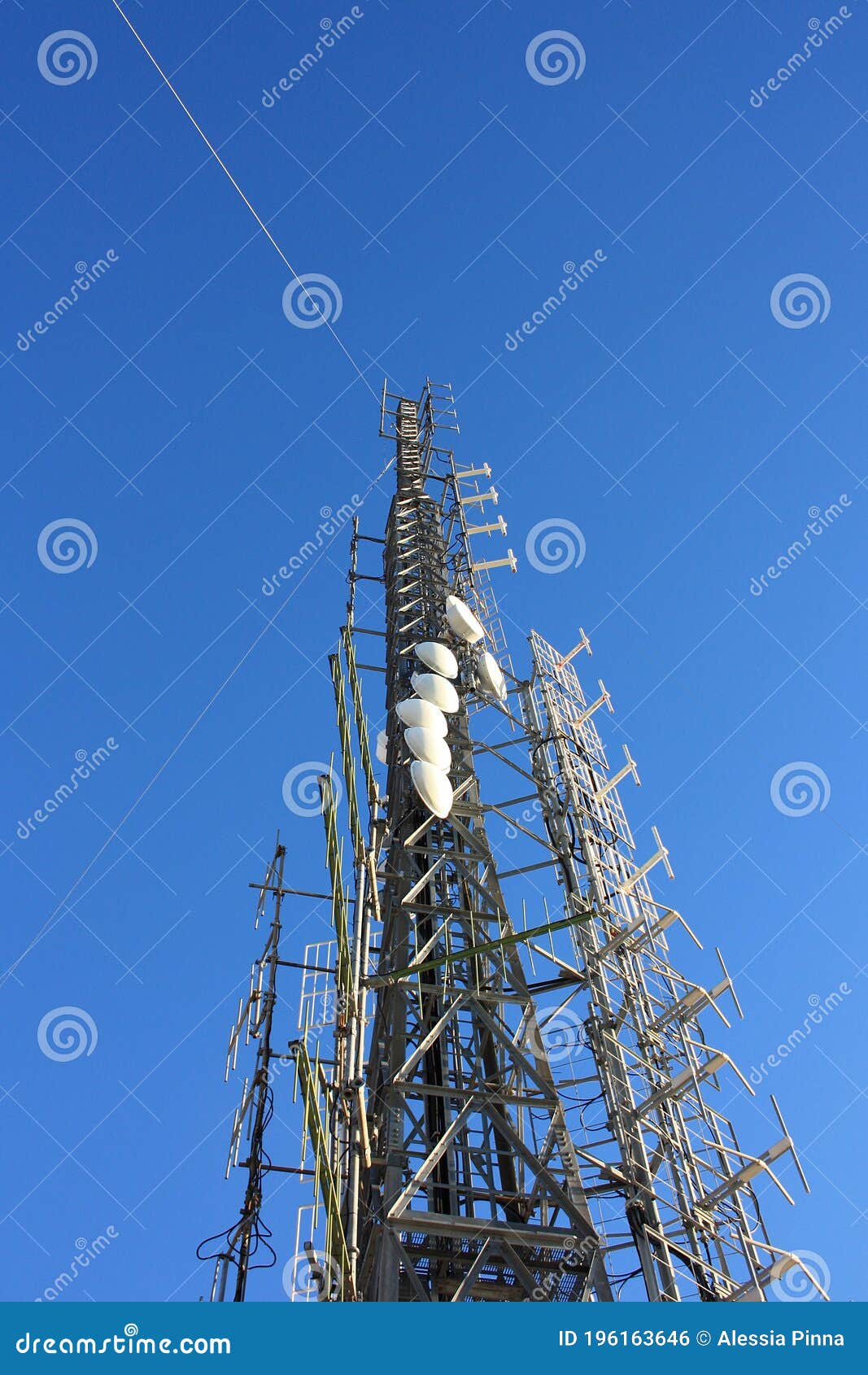 Communication, Telecommunication and Television Antennas, Positioned ...
