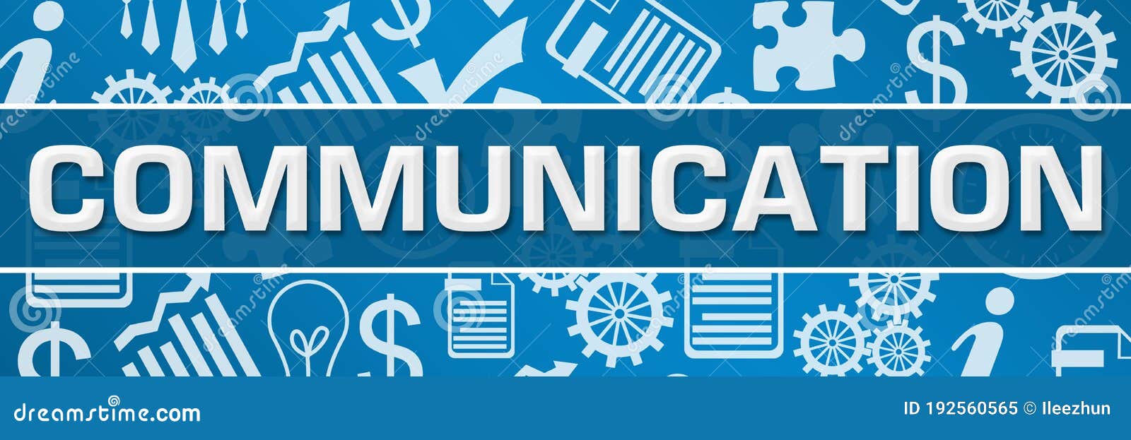Communication Business Symbols Texture Blue Horizontal Stock ...