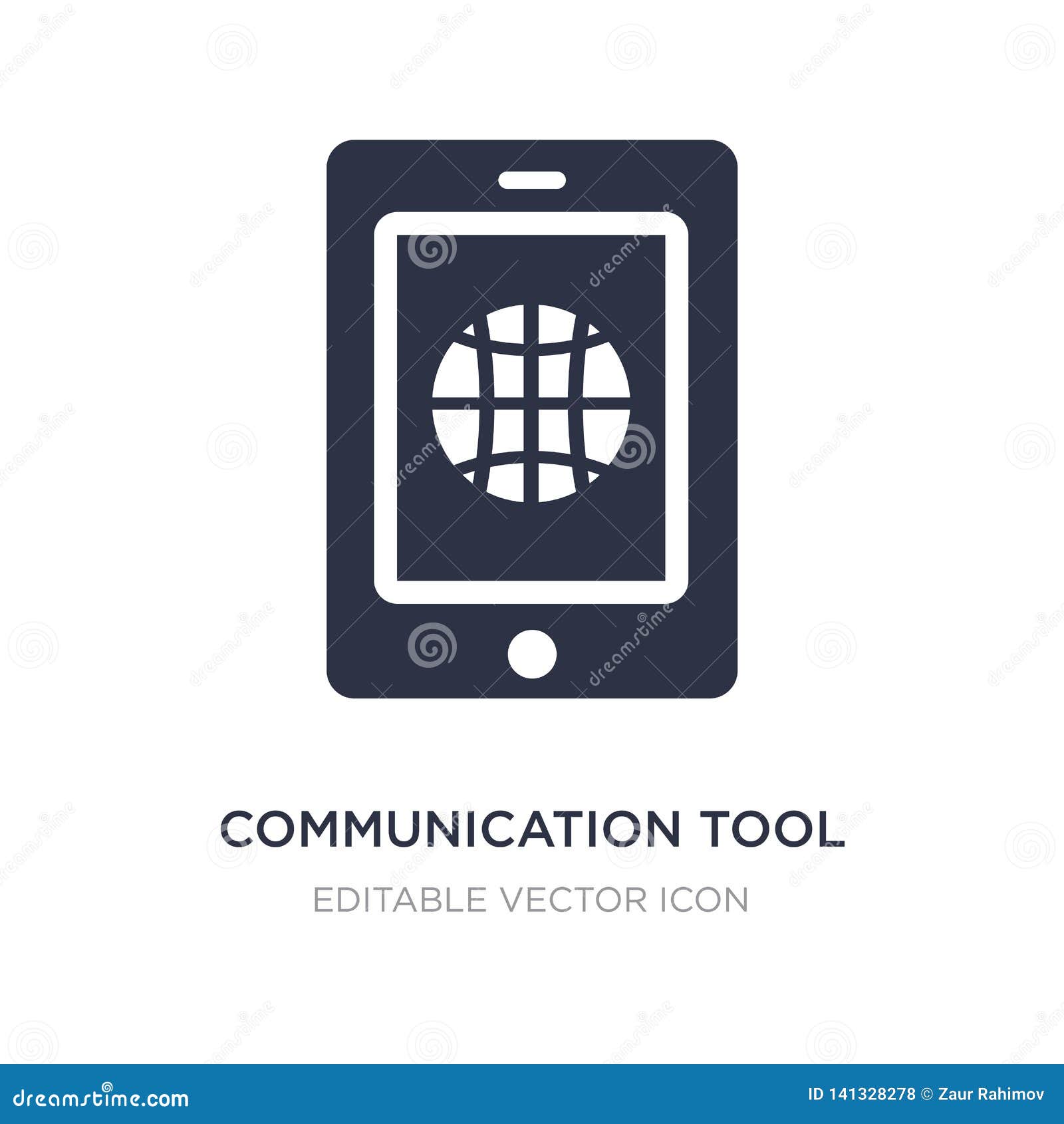 Communication Tool Icon on White Background. Simple Element ...