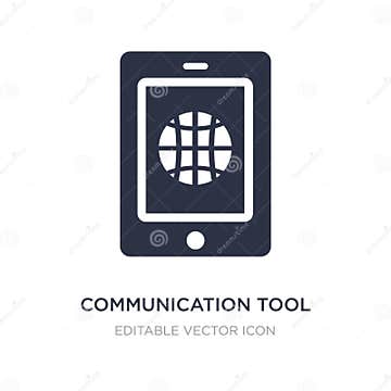 Communication Tool Icon on White Background. Simple Element ...