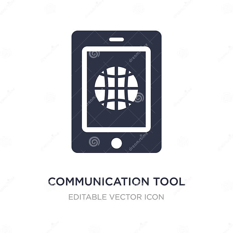 Communication Tool Icon on White Background. Simple Element ...
