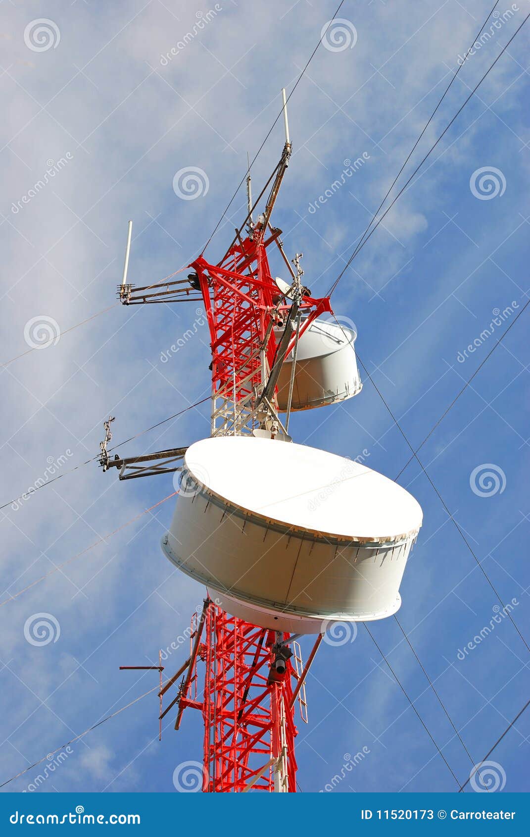 Communication tower stock image. Image of parabolic, frequency - 11520173