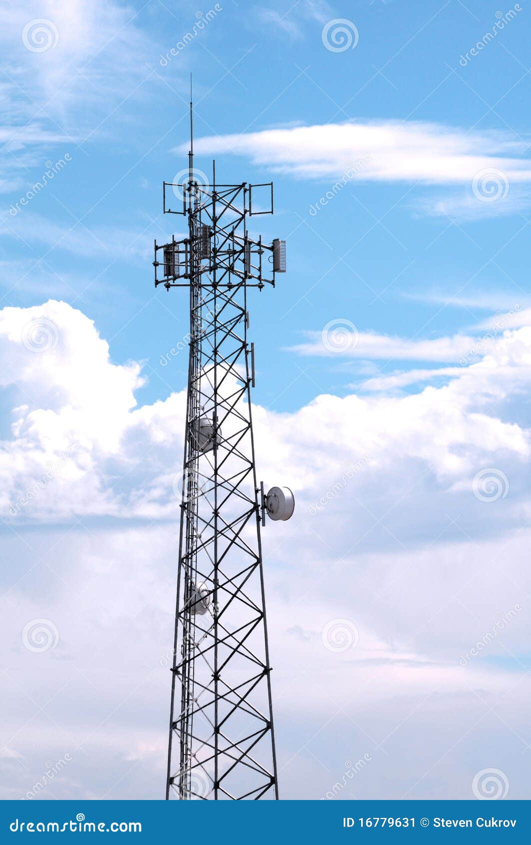 Communication Tower stock image. Image of telephone, outdoors - 16779631