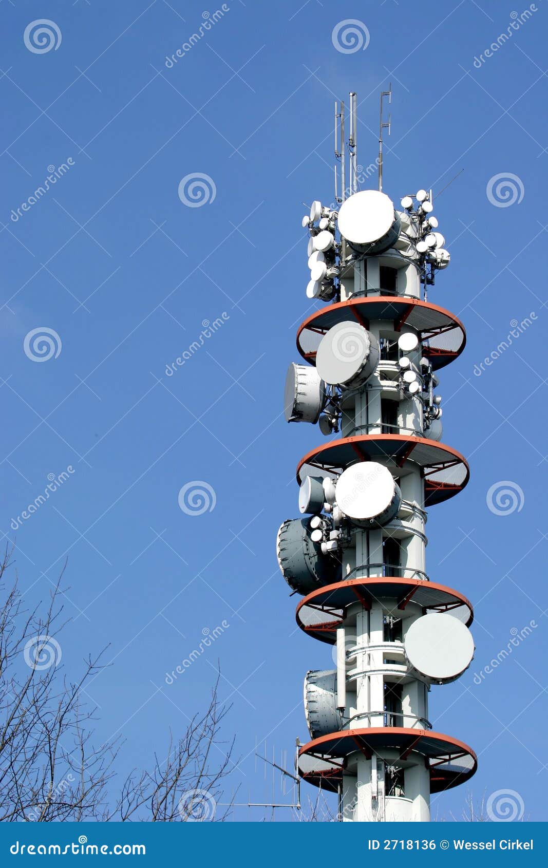 Communication tower stock photo. Image of communication - 2718136