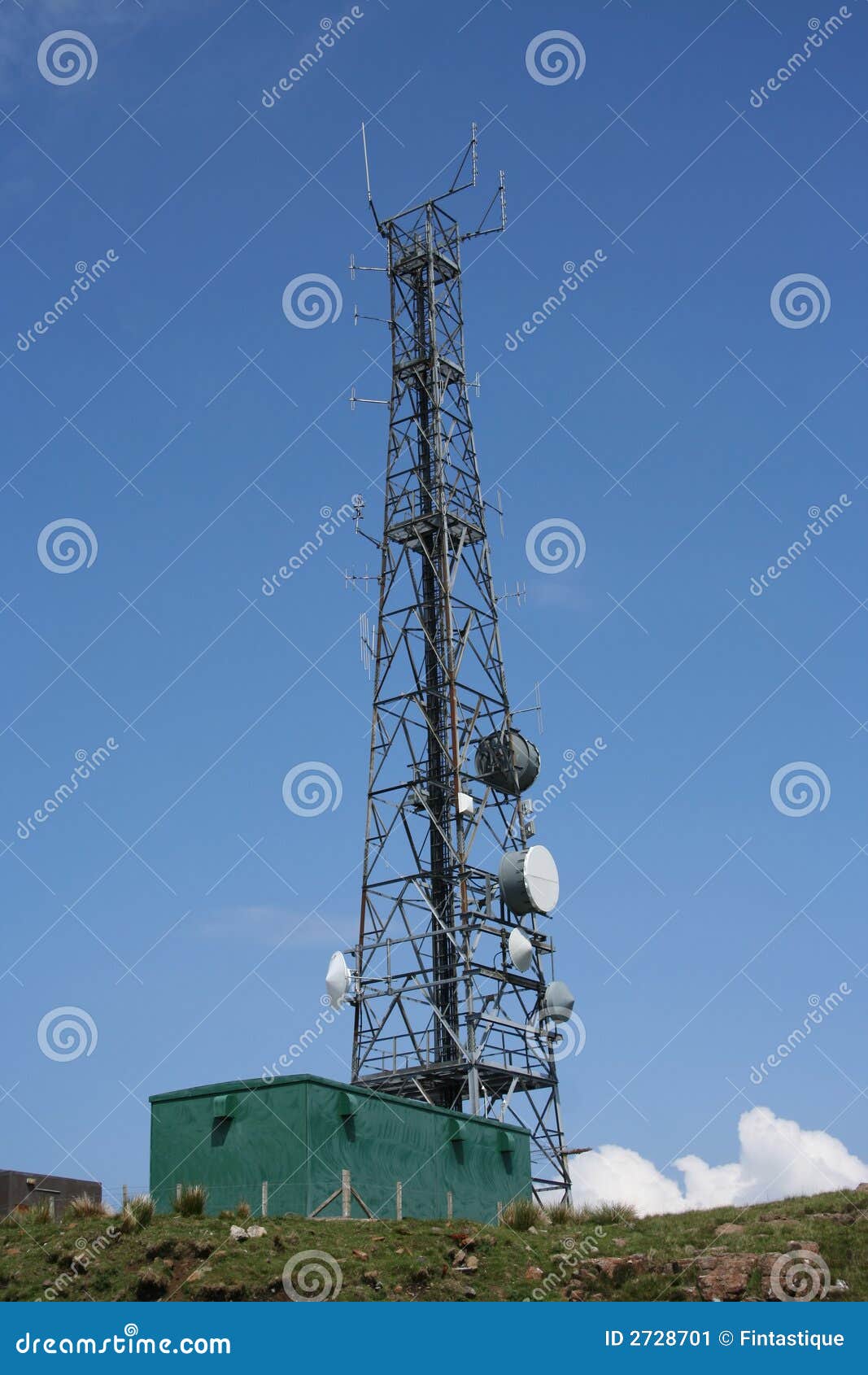 Communication tower stock image. Image of transmitter - 2728701