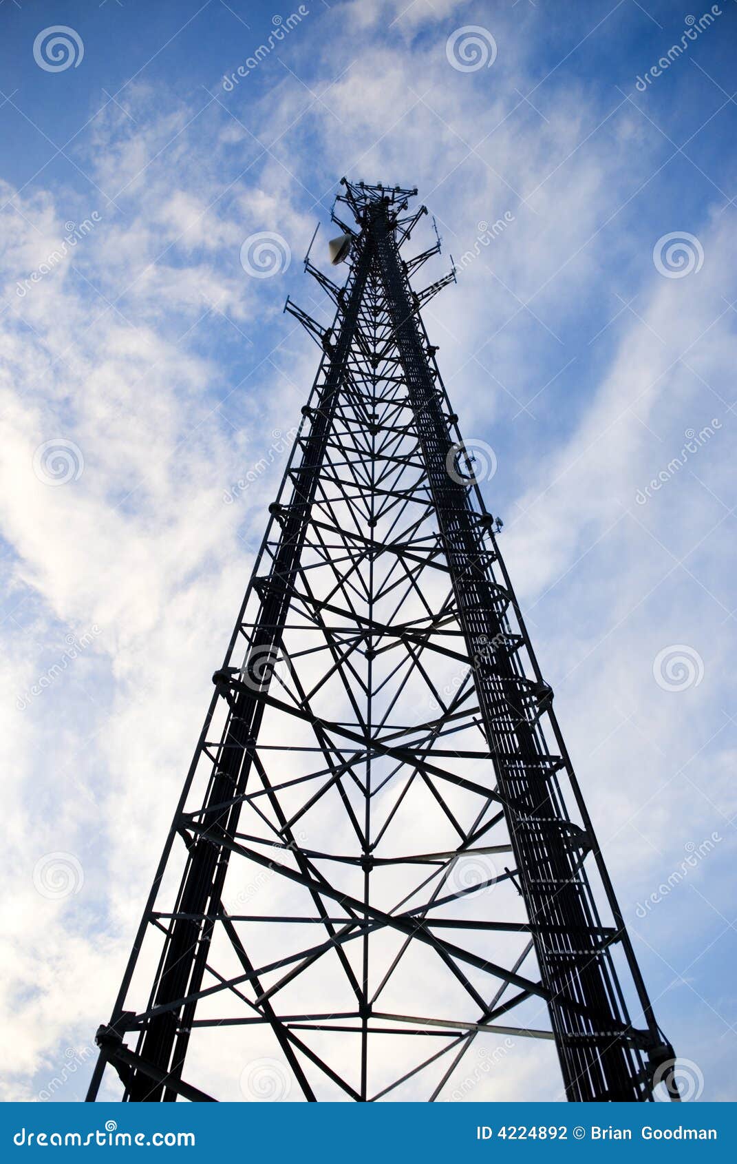 Communication tower stock photo. Image of radio, tower - 4224892