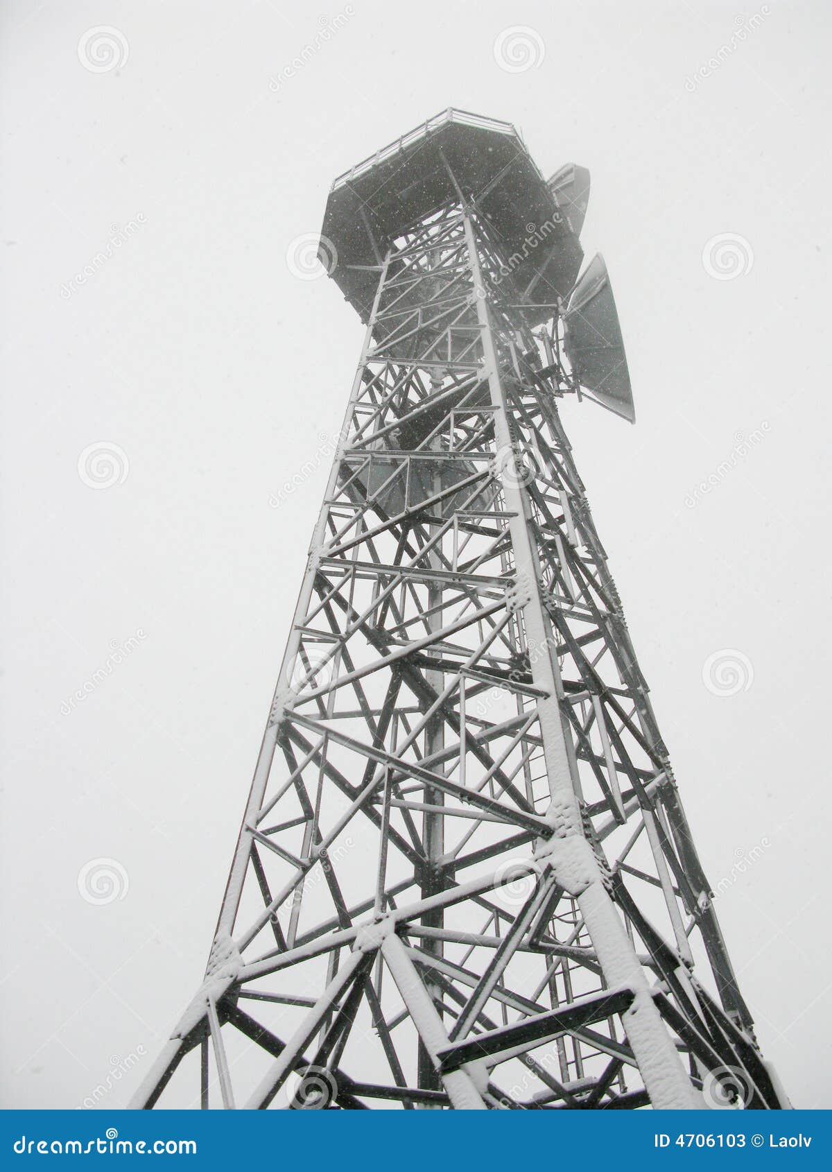 Communication Tower stock image. Image of metal, frequency - 4706103