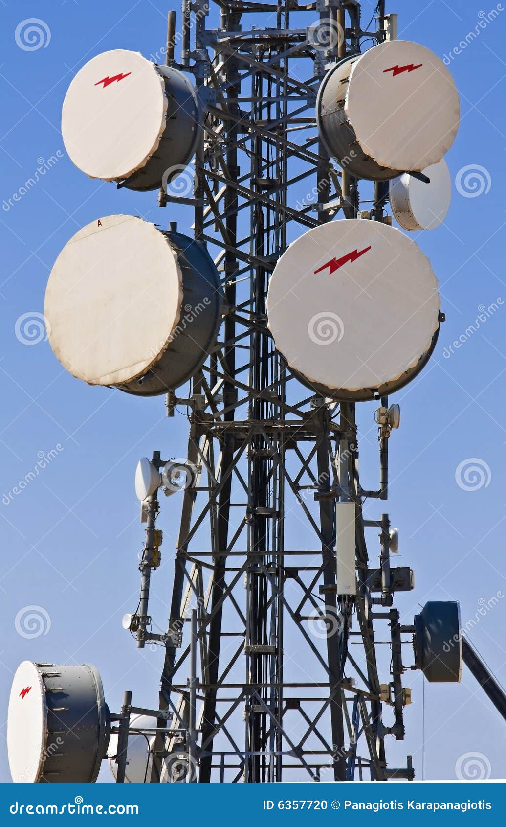Communication tower stock photo. Image of antenna, communication - 6357720