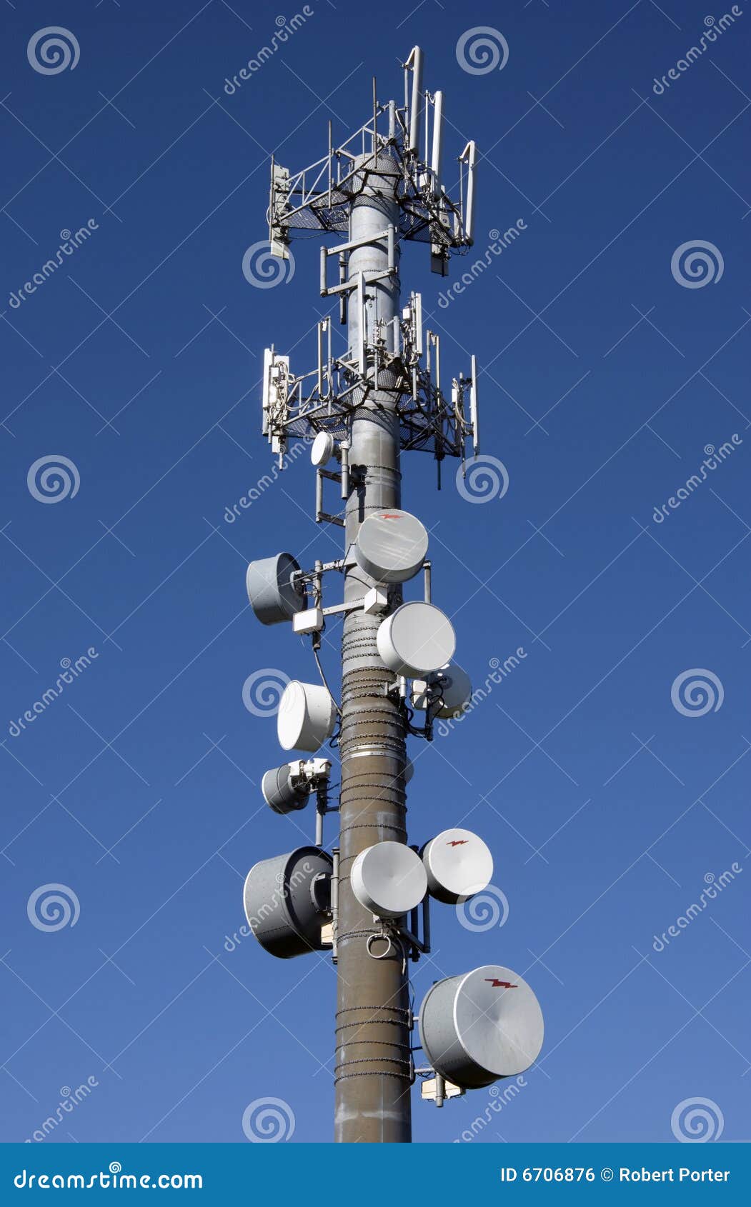 Communication Tower stock photo. Image of signal, telephone - 6706876