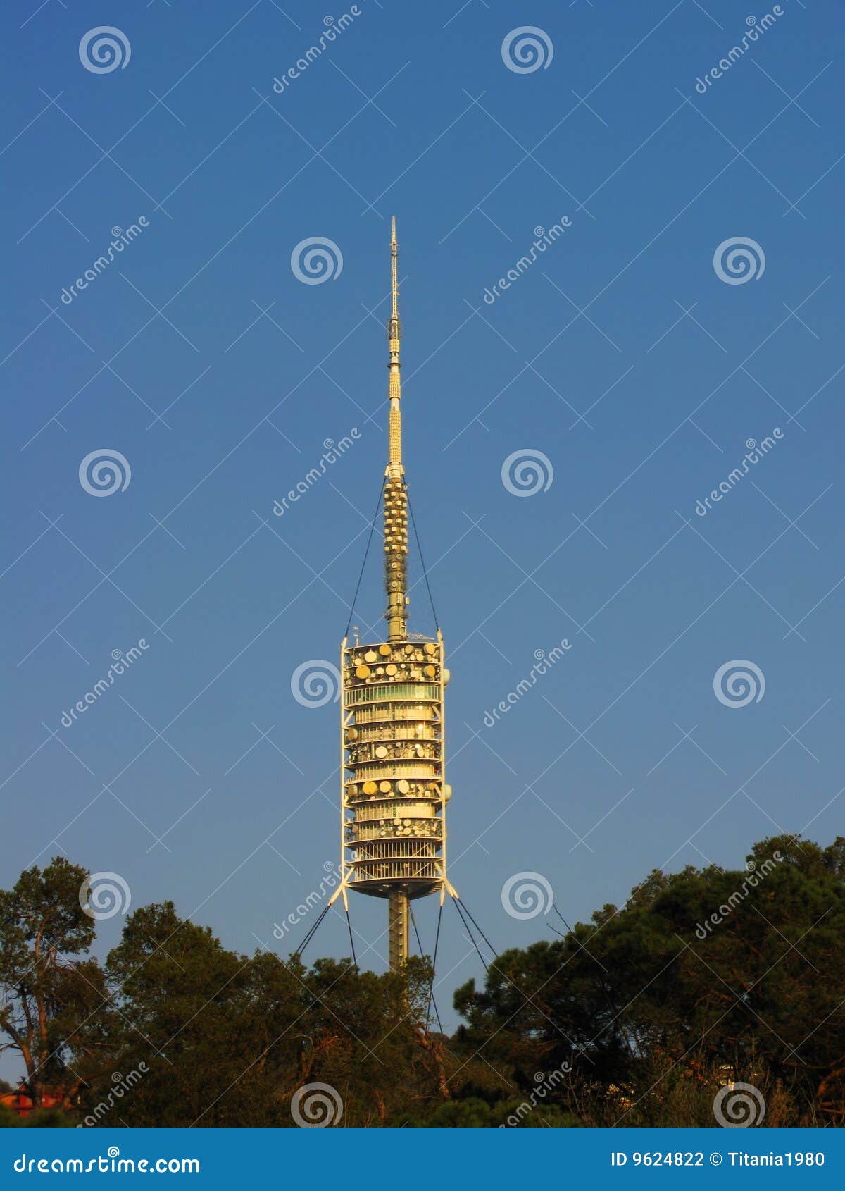 Communication tower stock photo. Image of cables, receiver - 9624822
