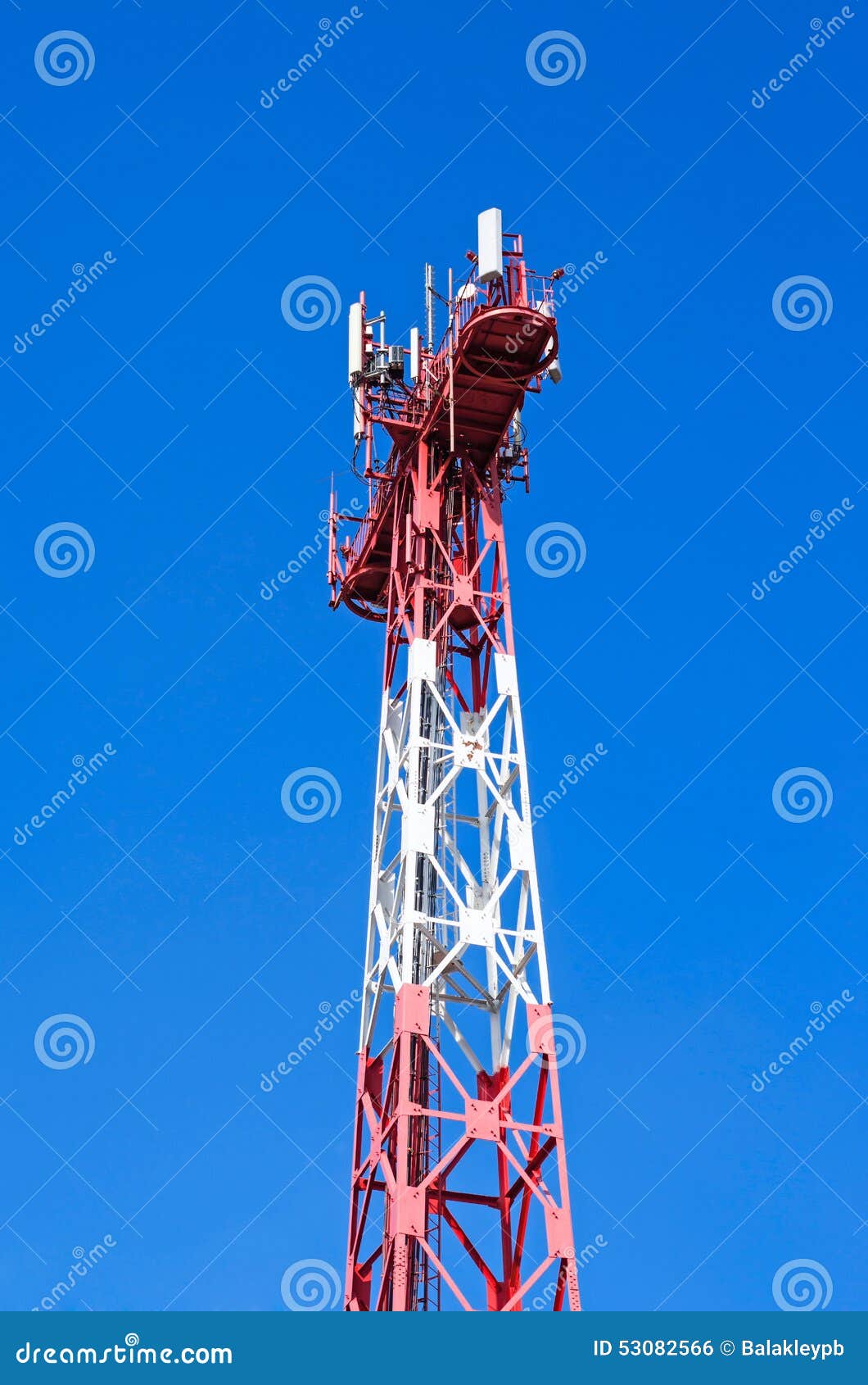 Communication tower stock photo. Image of information - 53082566
