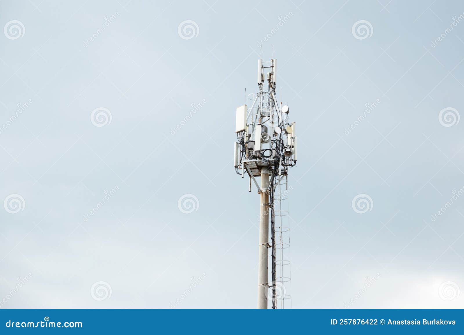 Communication Tower Design or Construction of Communication Mast on ...