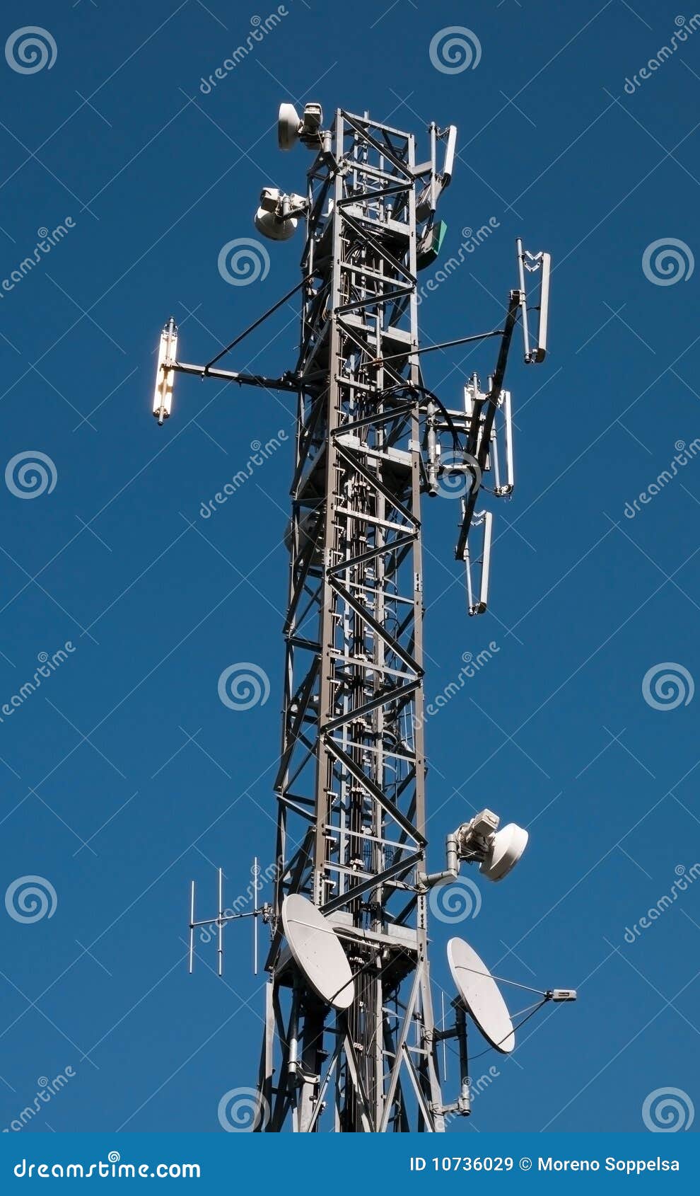 Communication Tower: Gsm, Umts, 3G and Radio Stock Image - Image of ...