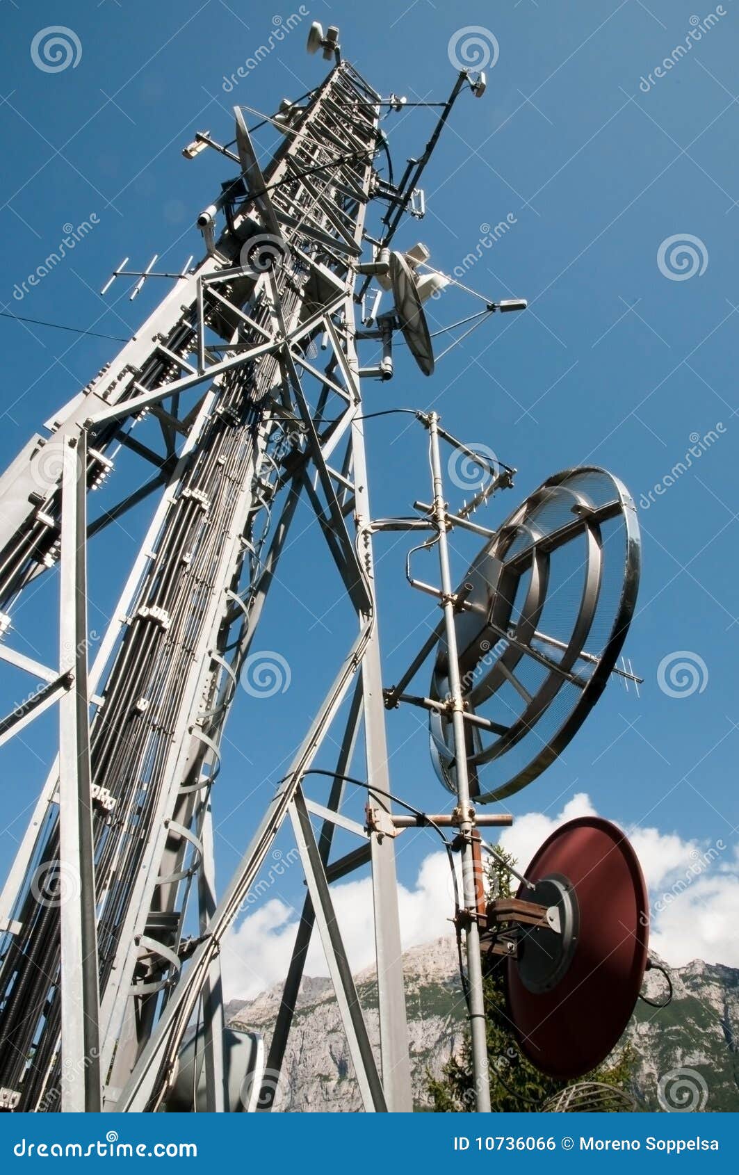 Communication Tower: Gsm, Umts, 3G and Radio Stock Photo - Image of ...