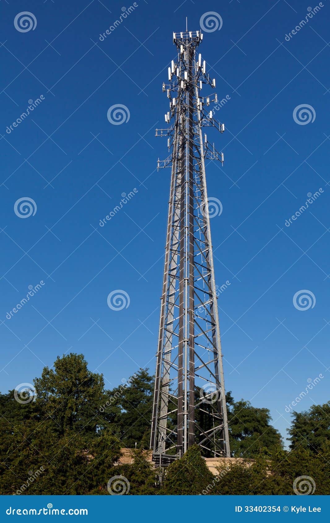 Communication Tower stock photo. Image of mobile, phone - 33402354