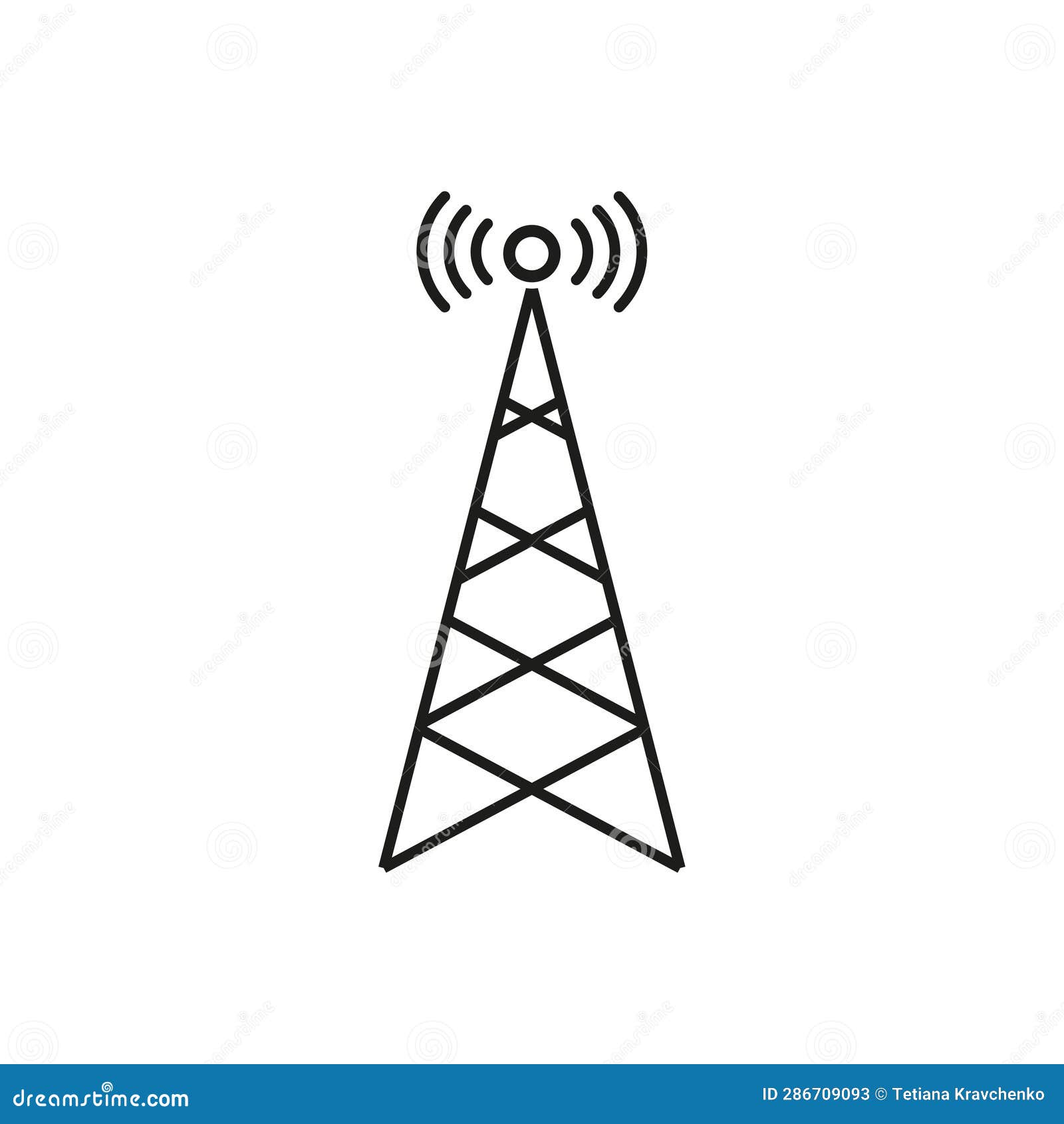 Communication Tower Icon. Vector Illustration. Eps 10 Stock Vector ...