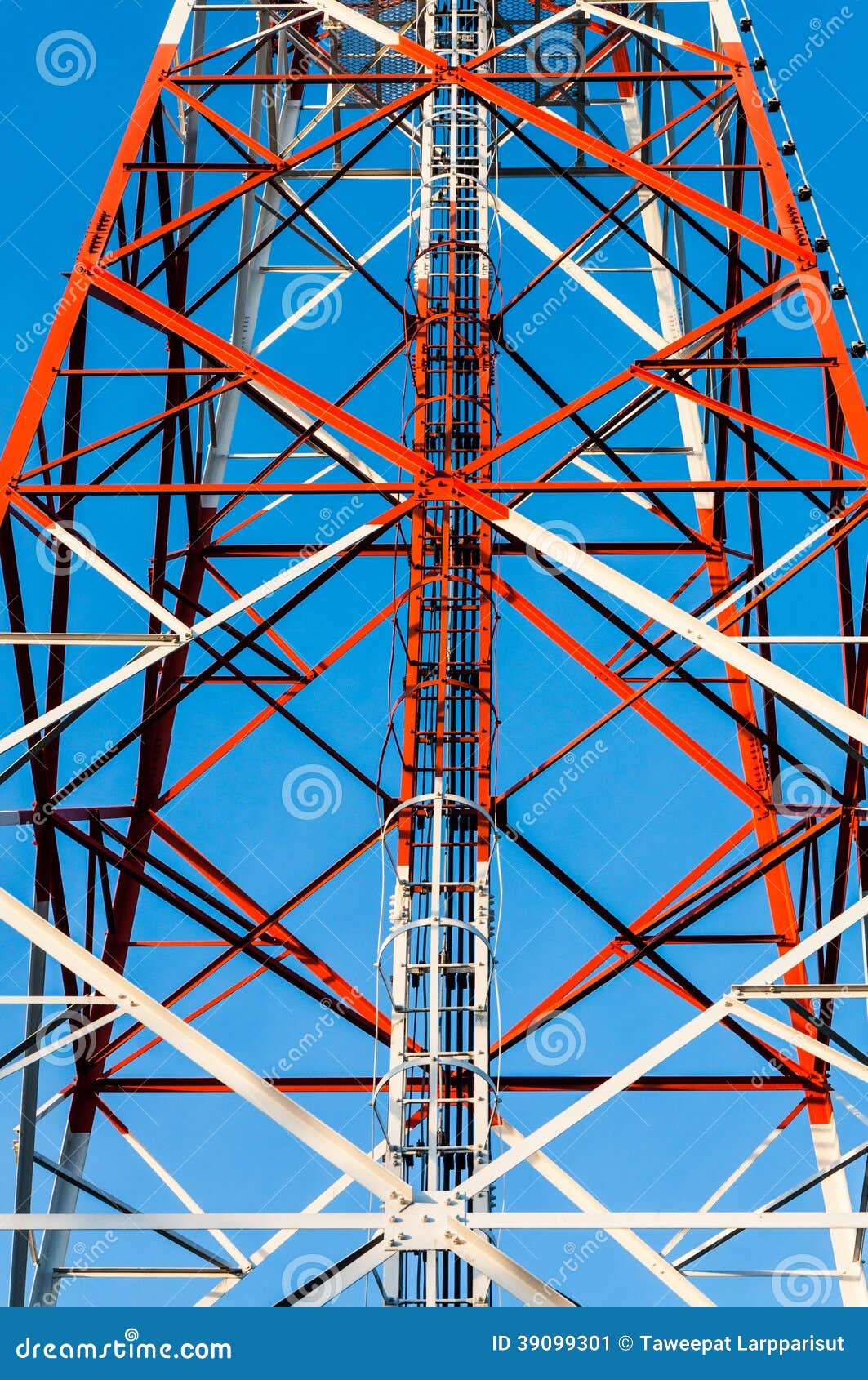 Communication tower ladder stock image. Image of satellite - 39099301