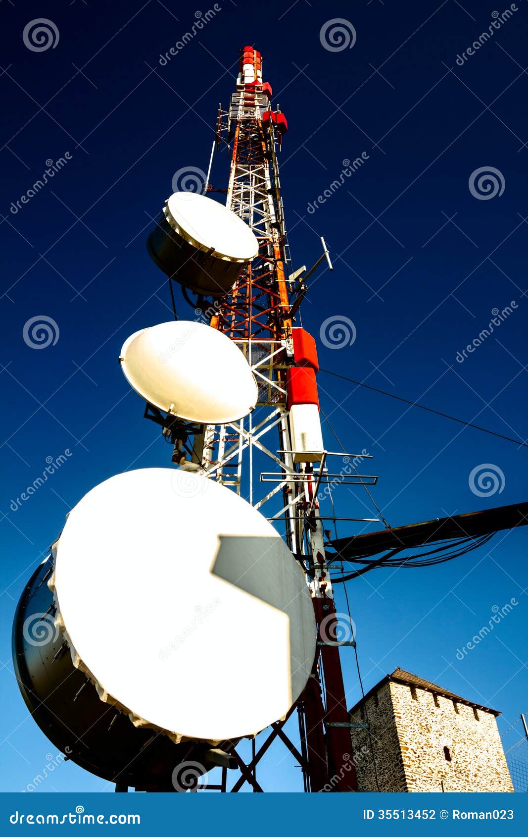 Communication Tower stock photo. Image of frequency, pole - 35513452