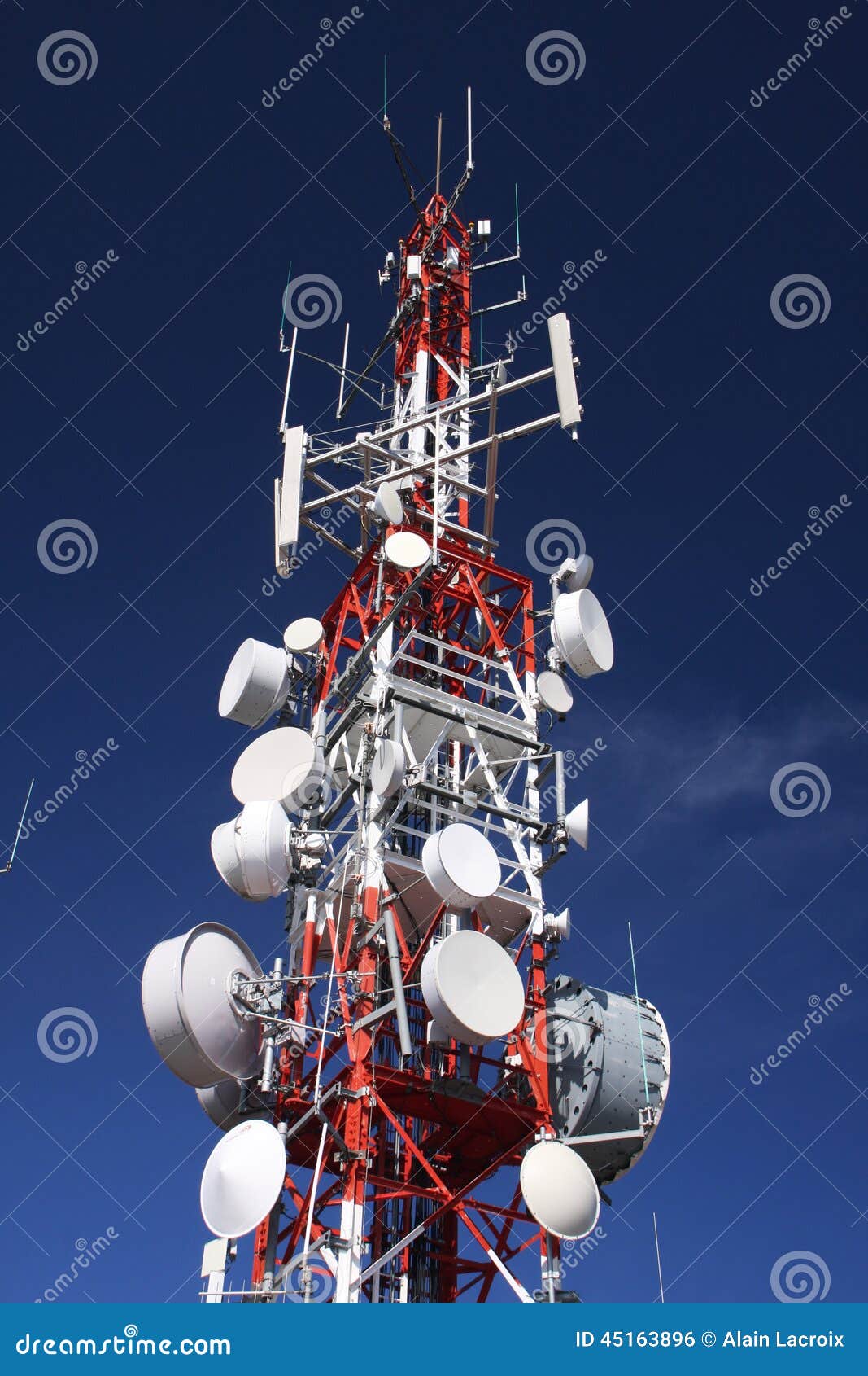 Communication tower stock photo. Image of communications - 45163896