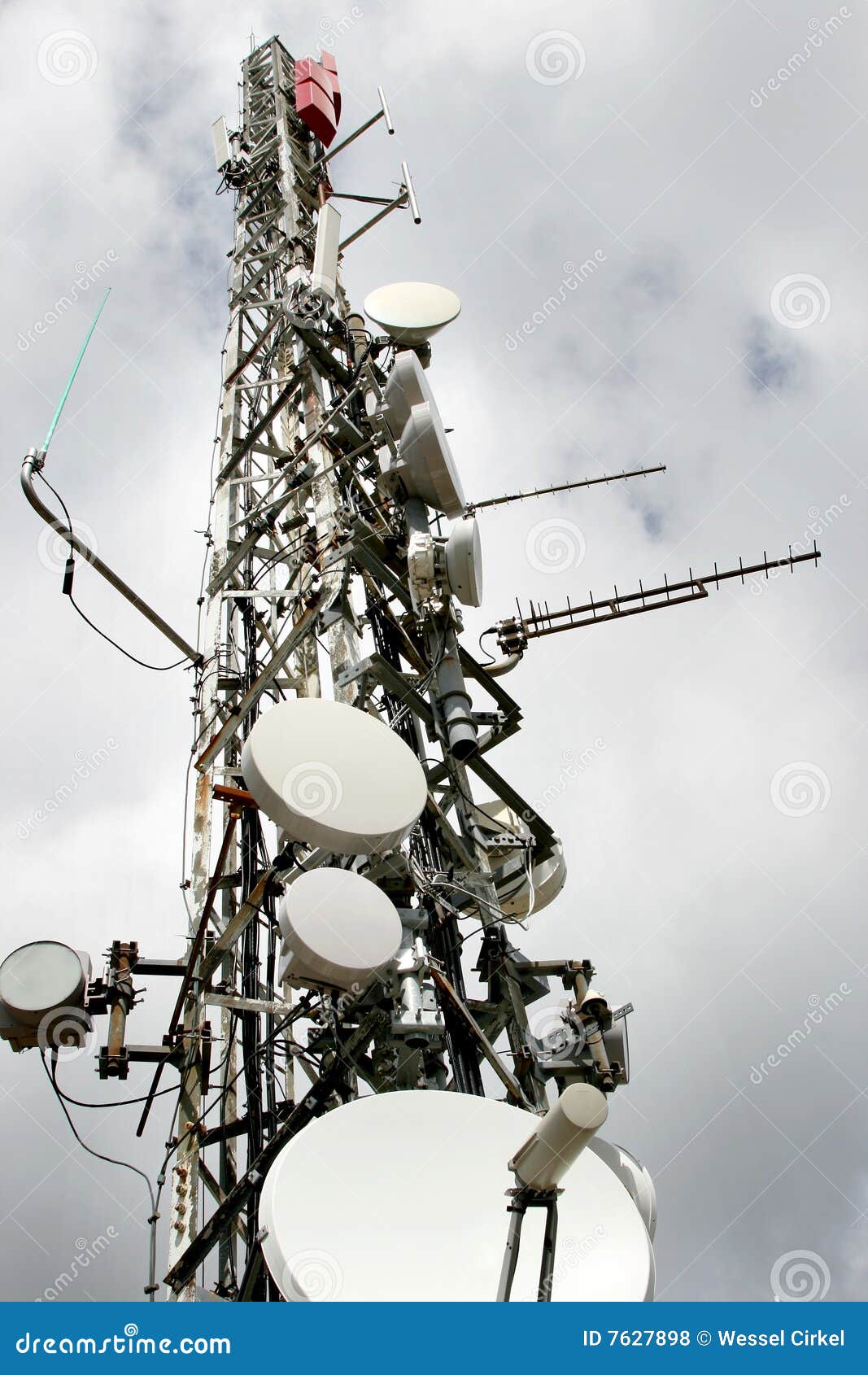 Communication Tower in Spain Stock Photo - Image of contact ...