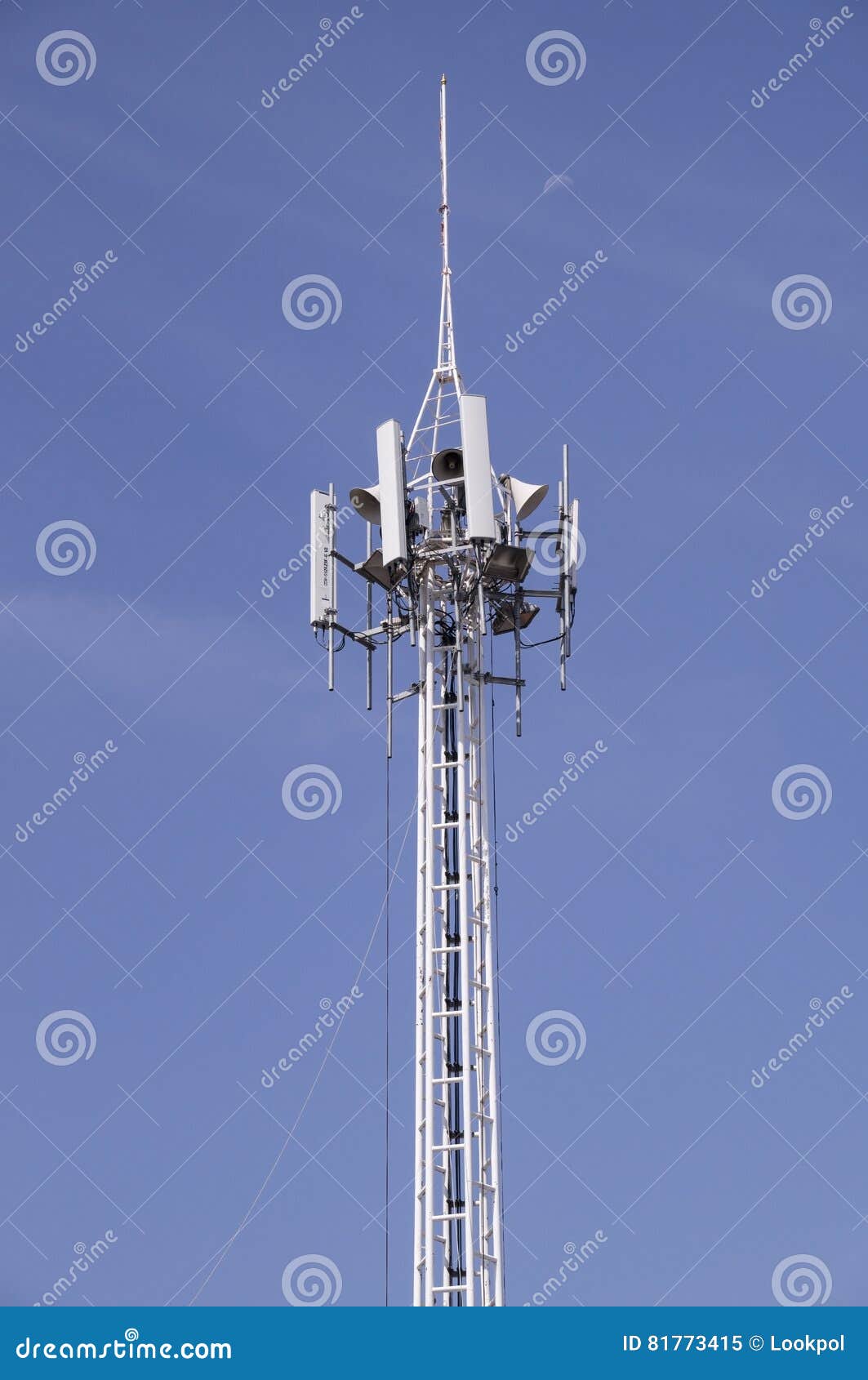 Communication towers editorial image. Image of communications - 81773415