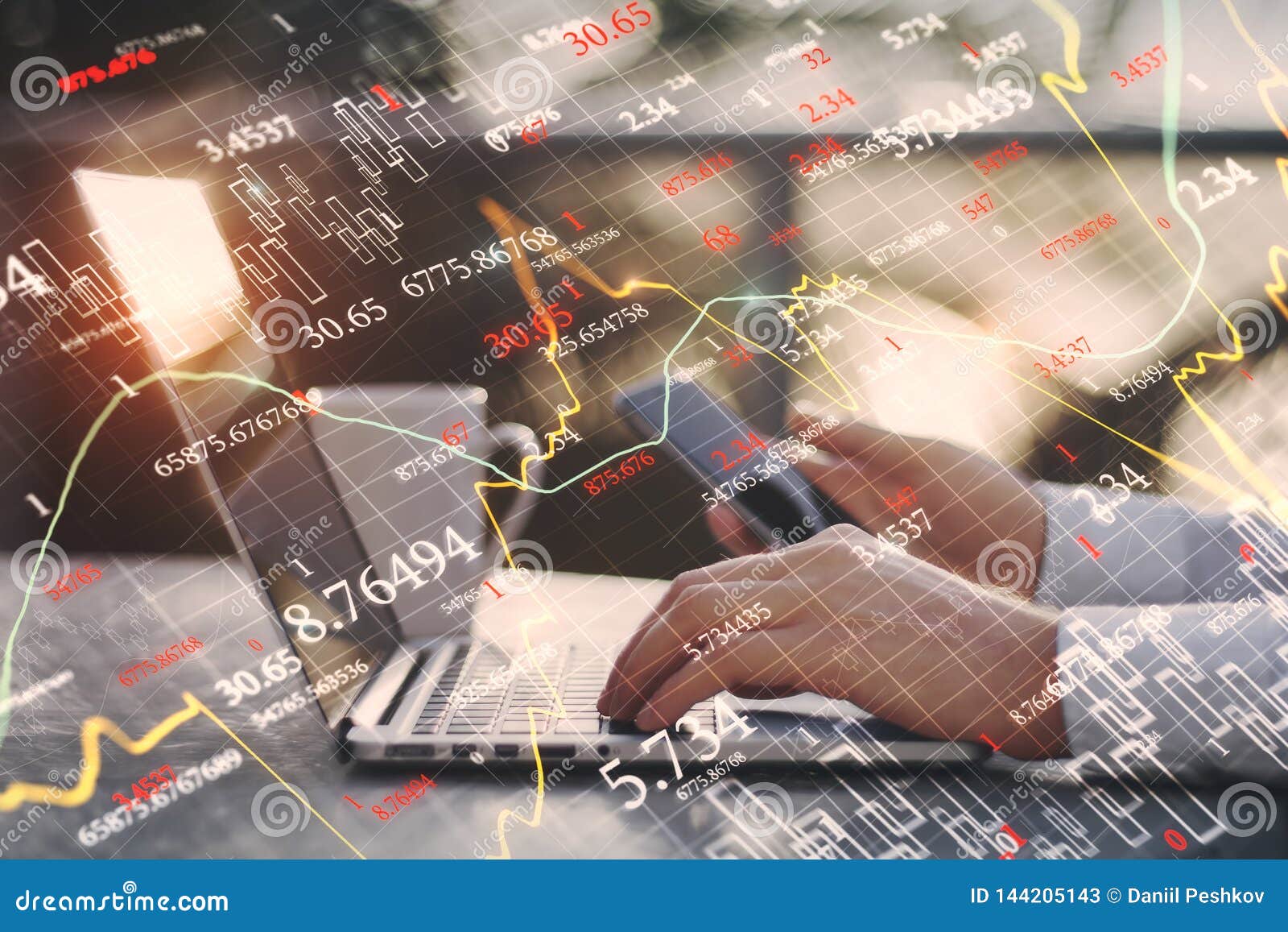Communication and Trade Concept Stock Image - Image of glowing ...