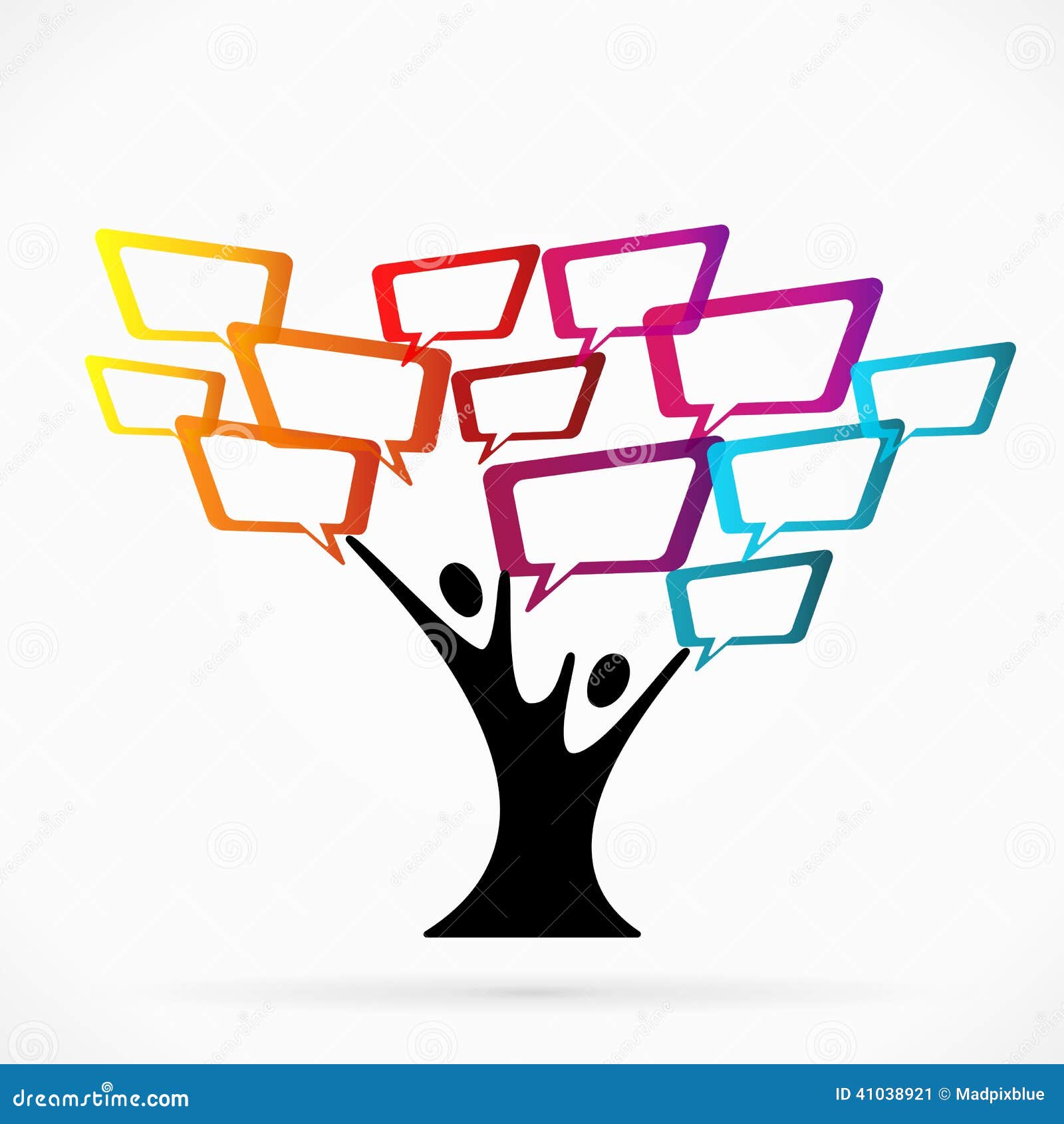 Communication tree stock vector. Illustration of computer - 41038921