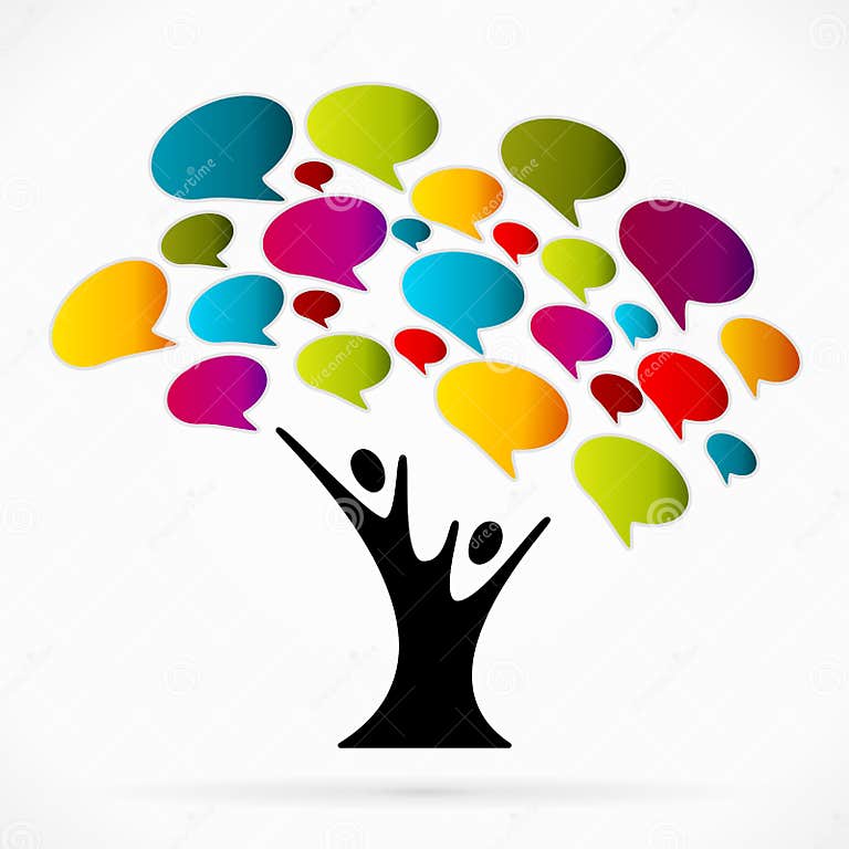 Communication tree stock vector. Illustration of abstract - 45099652