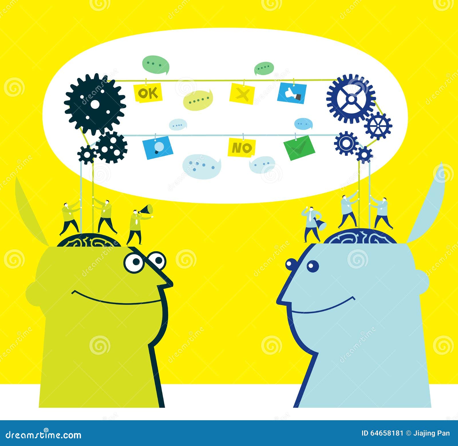 Communication stock illustration. Illustration of help - 64658181