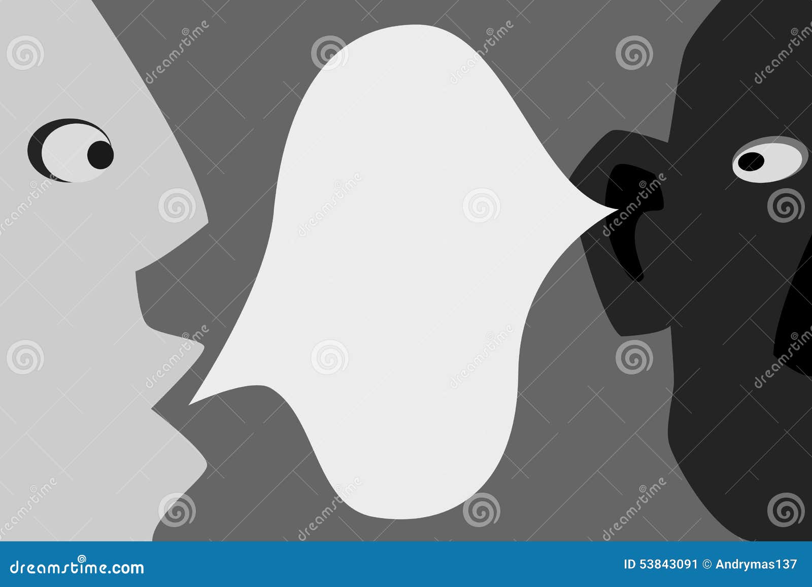 Communication between Two Friends Stock Vector - Illustration of bubble ...