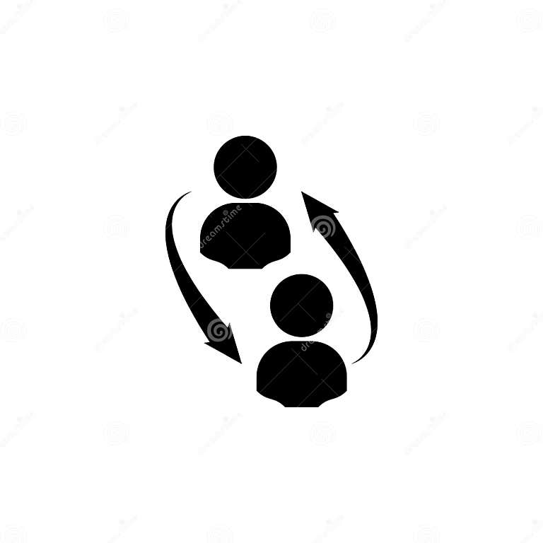 Communication between Two People Icon. Element of Conversation Icon for ...