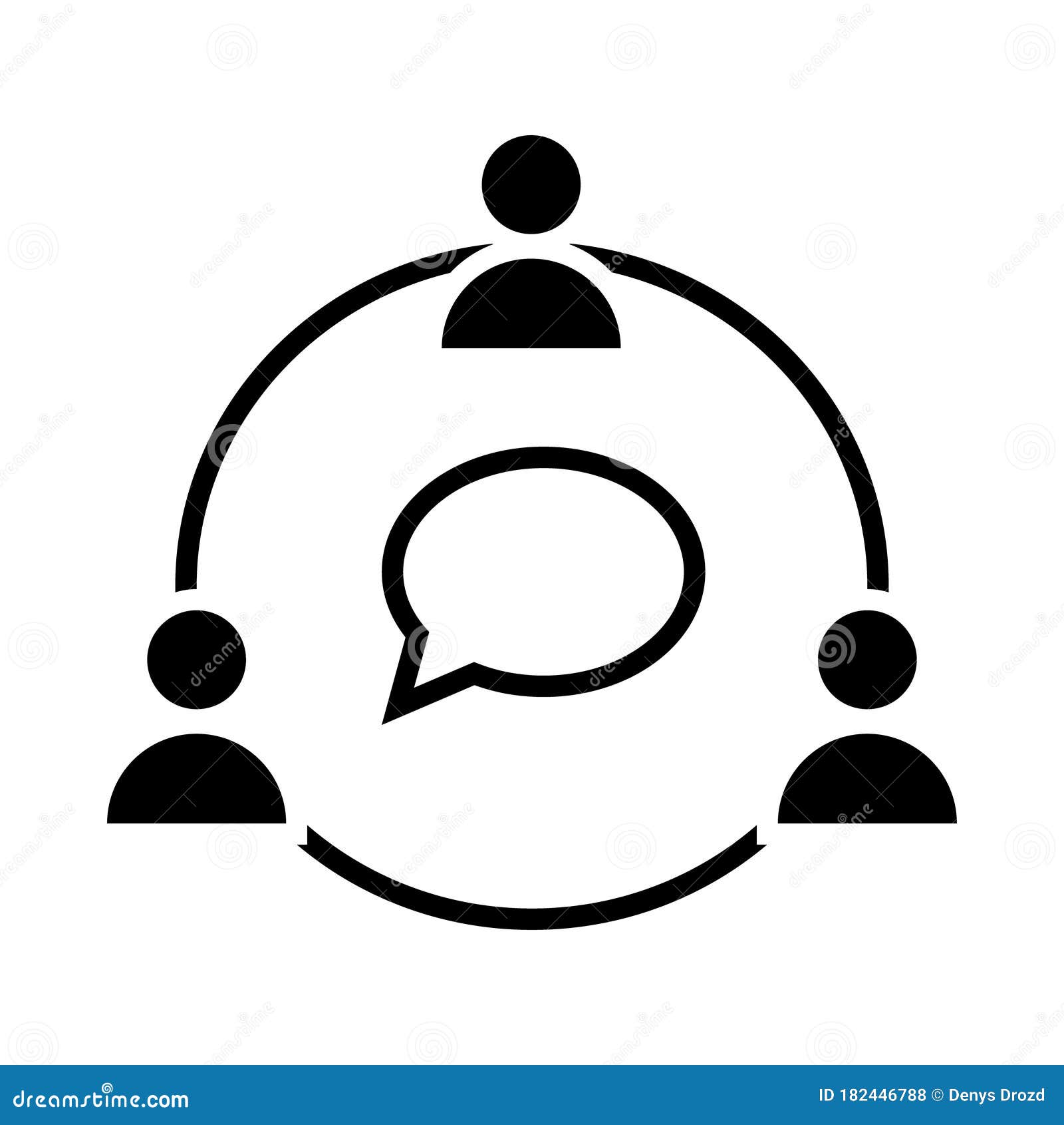 Communication Vector Icon. Collaboration Illustration Sign. Cooperation ...