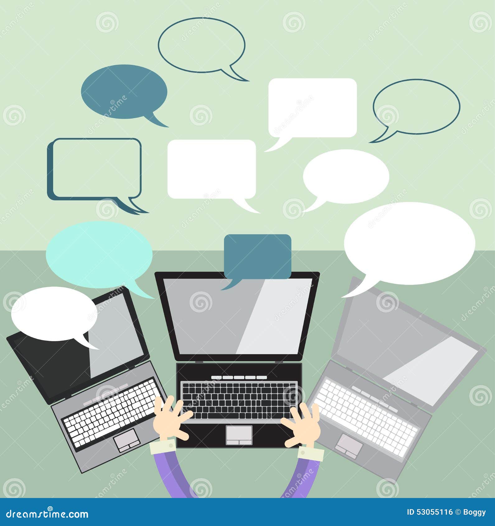 Communication stock vector. Illustration of business - 53055116