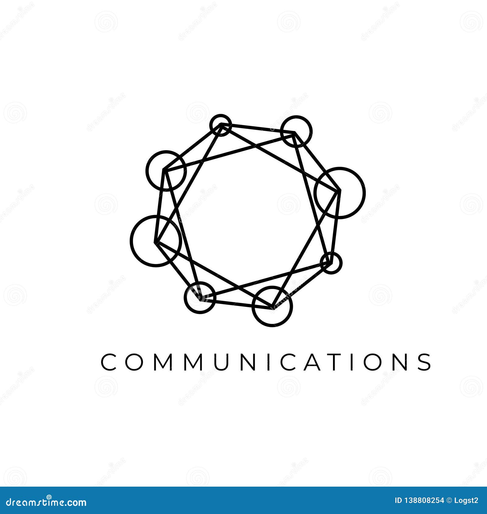 Communication vector logo stock vector. Illustration of talk - 138808254