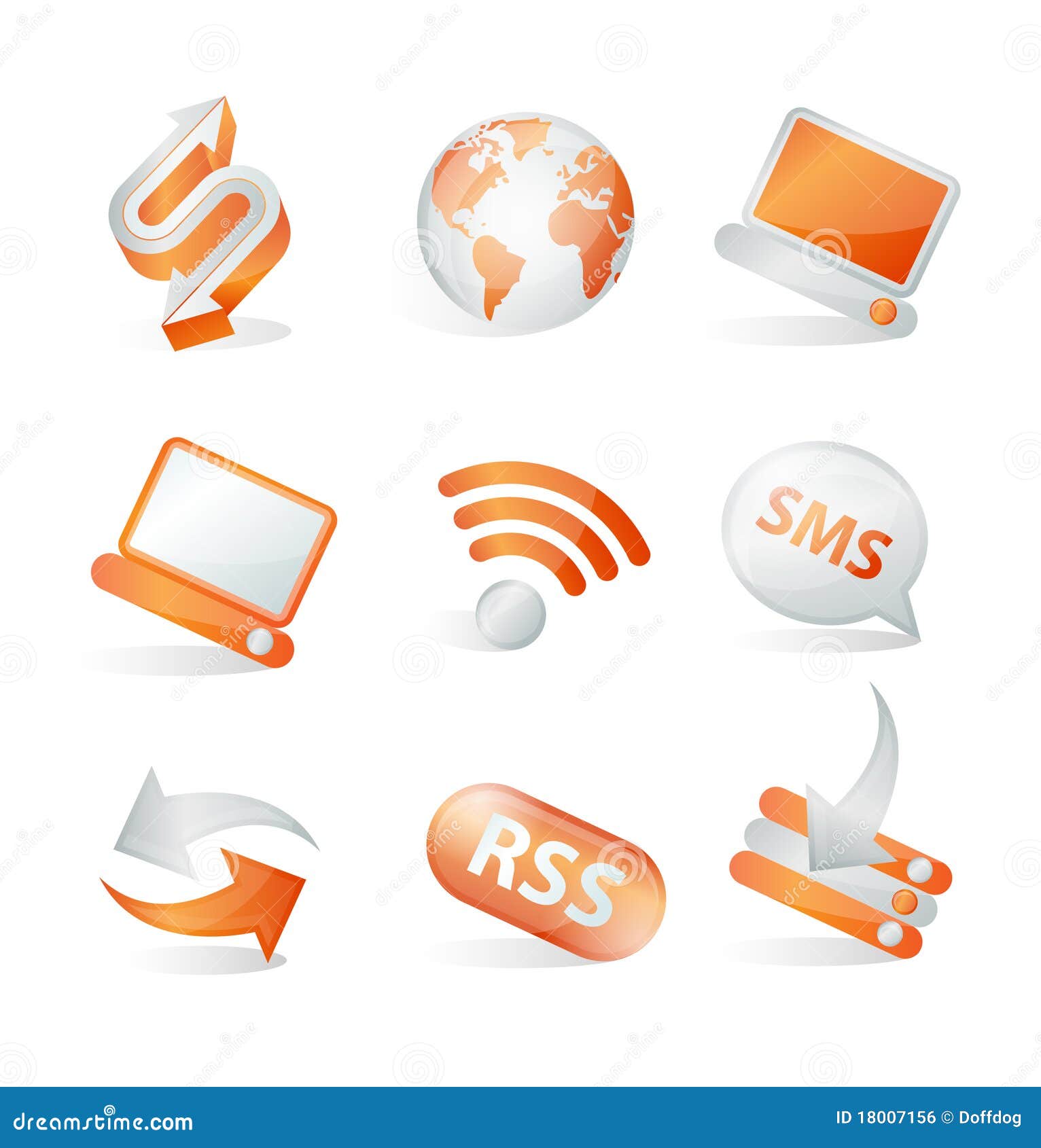 Communication web icons stock vector. Illustration of communication ...