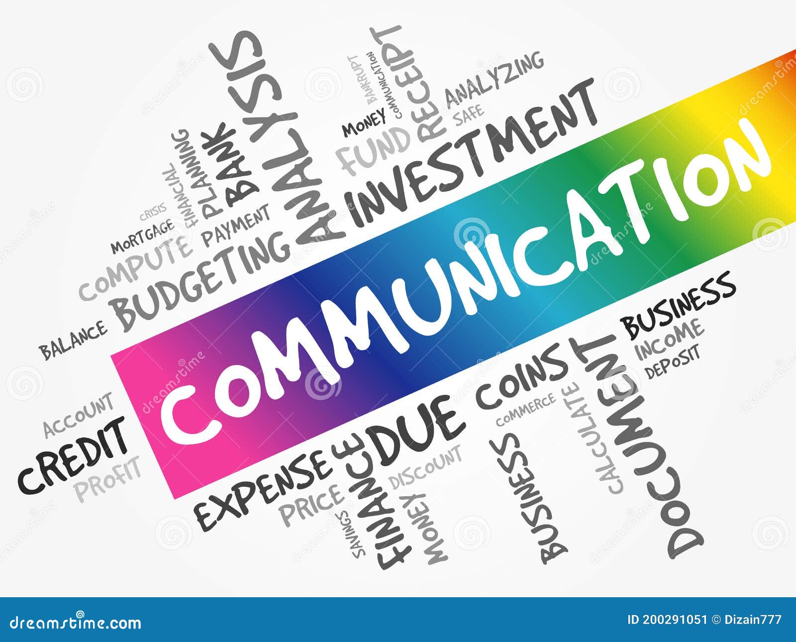Communication Word Cloud Collage Stock Illustration - Illustration of ...