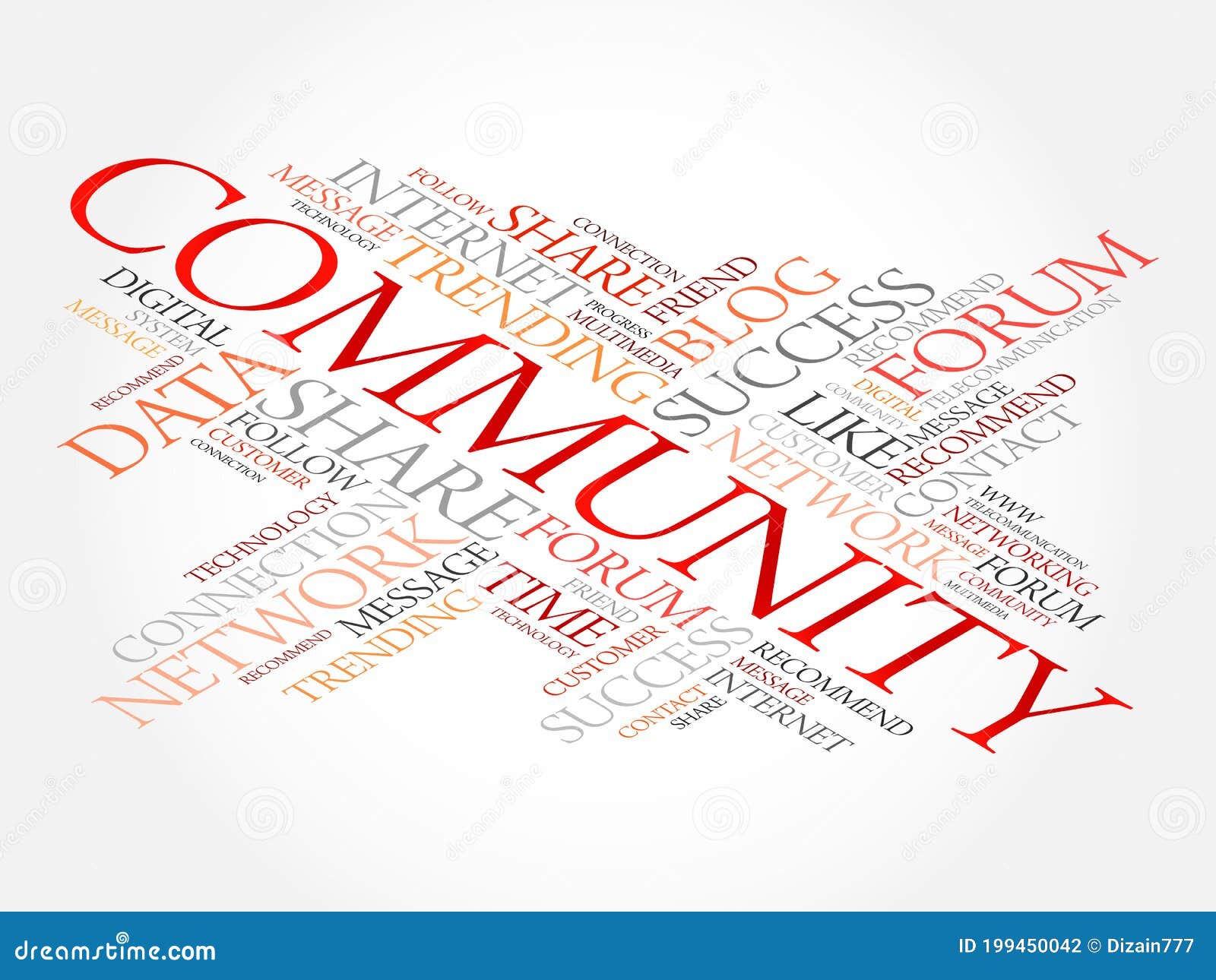 Communication Word Cloud Collage Stock Illustration - Illustration of ...