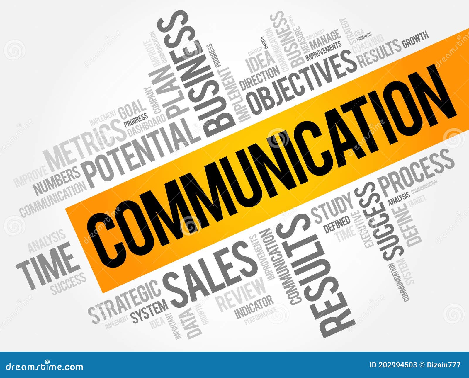 Communication Word Cloud Collage Stock Illustration - Illustration of ...
