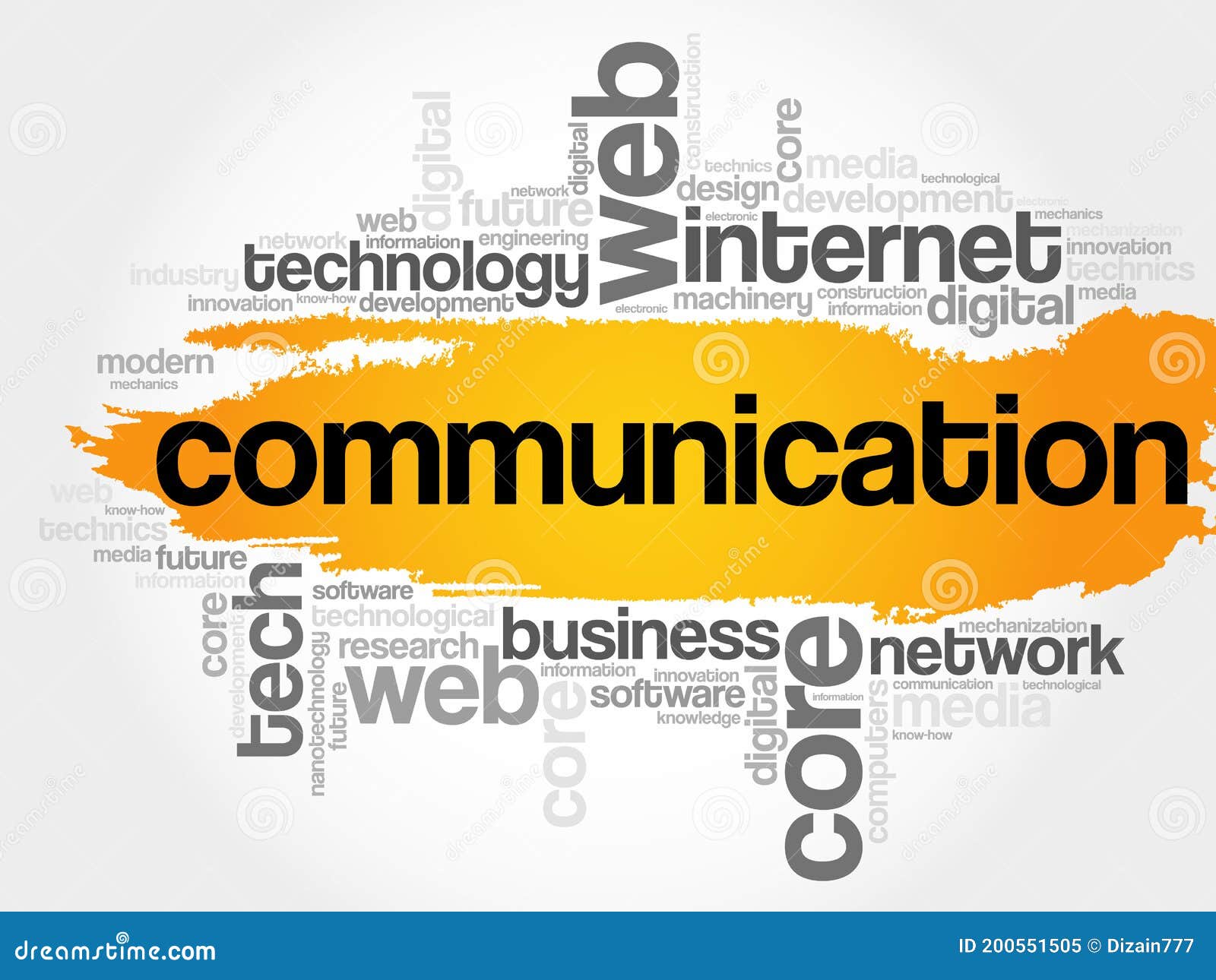 COMMUNICATION Word Cloud Collage Stock Illustration - Illustration of ...
