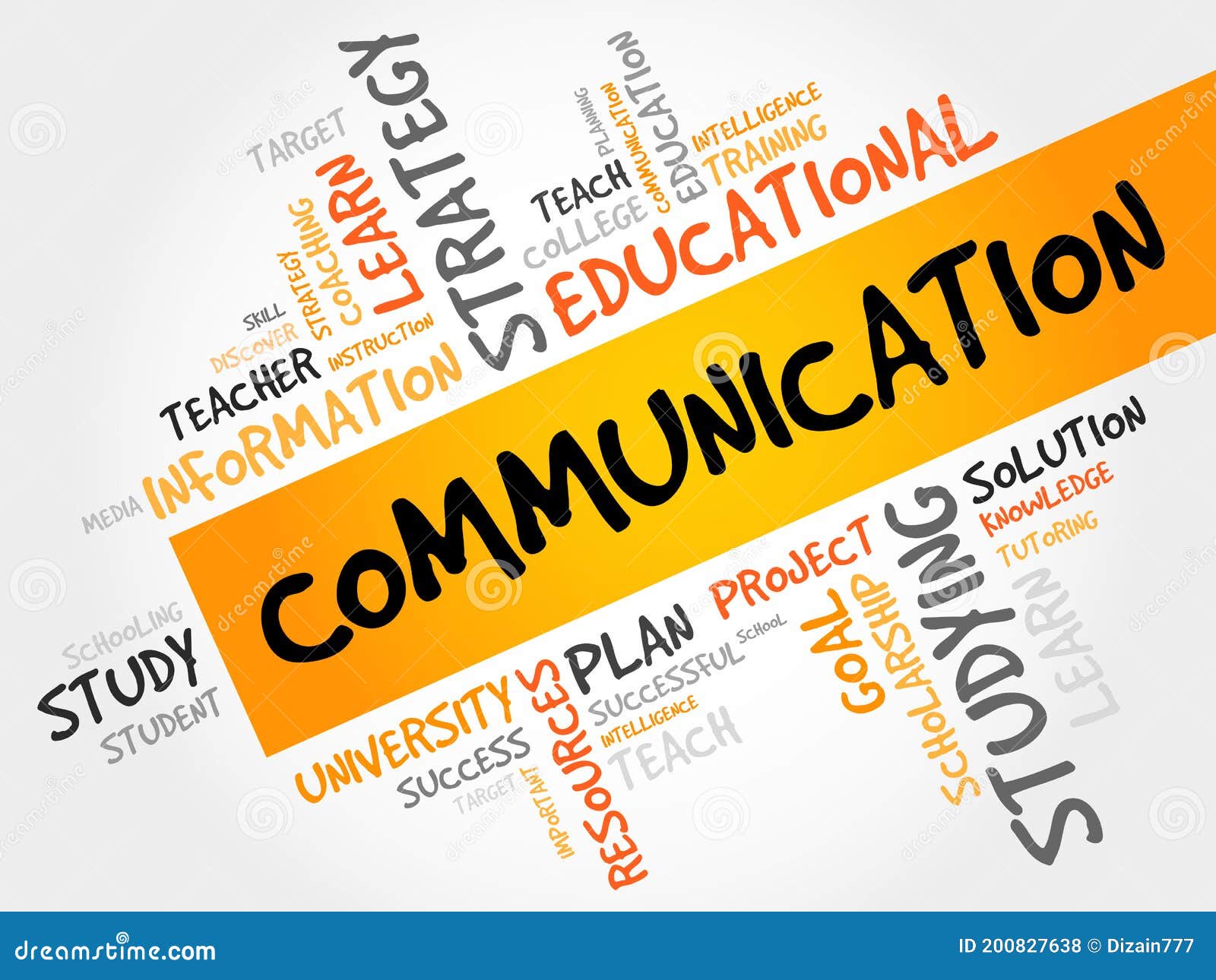COMMUNICATION word cloud stock photo. Image of discussion - 200827638