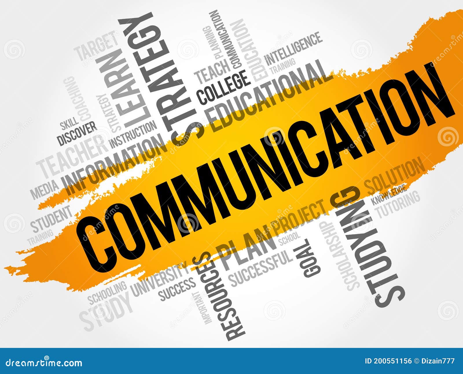 COMMUNICATION word cloud stock illustration. Illustration of concept ...