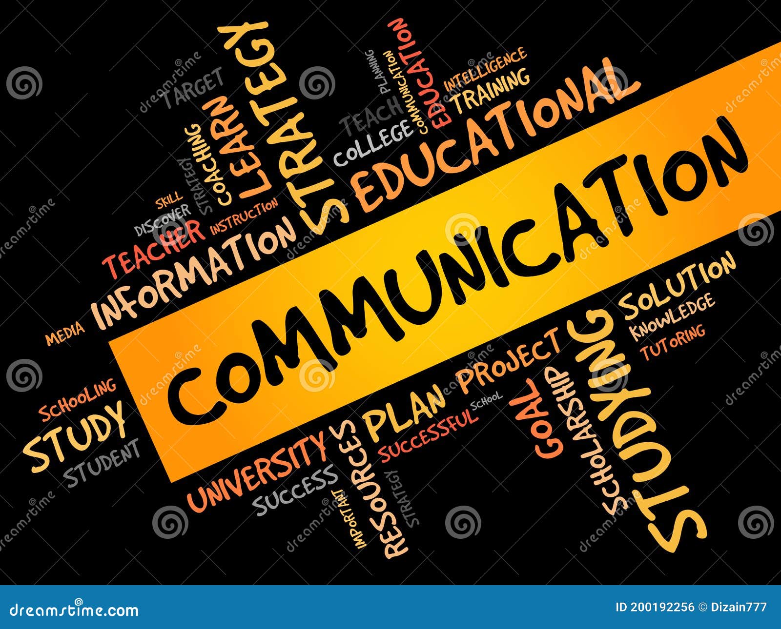 COMMUNICATION word cloud stock illustration. Illustration of global ...
