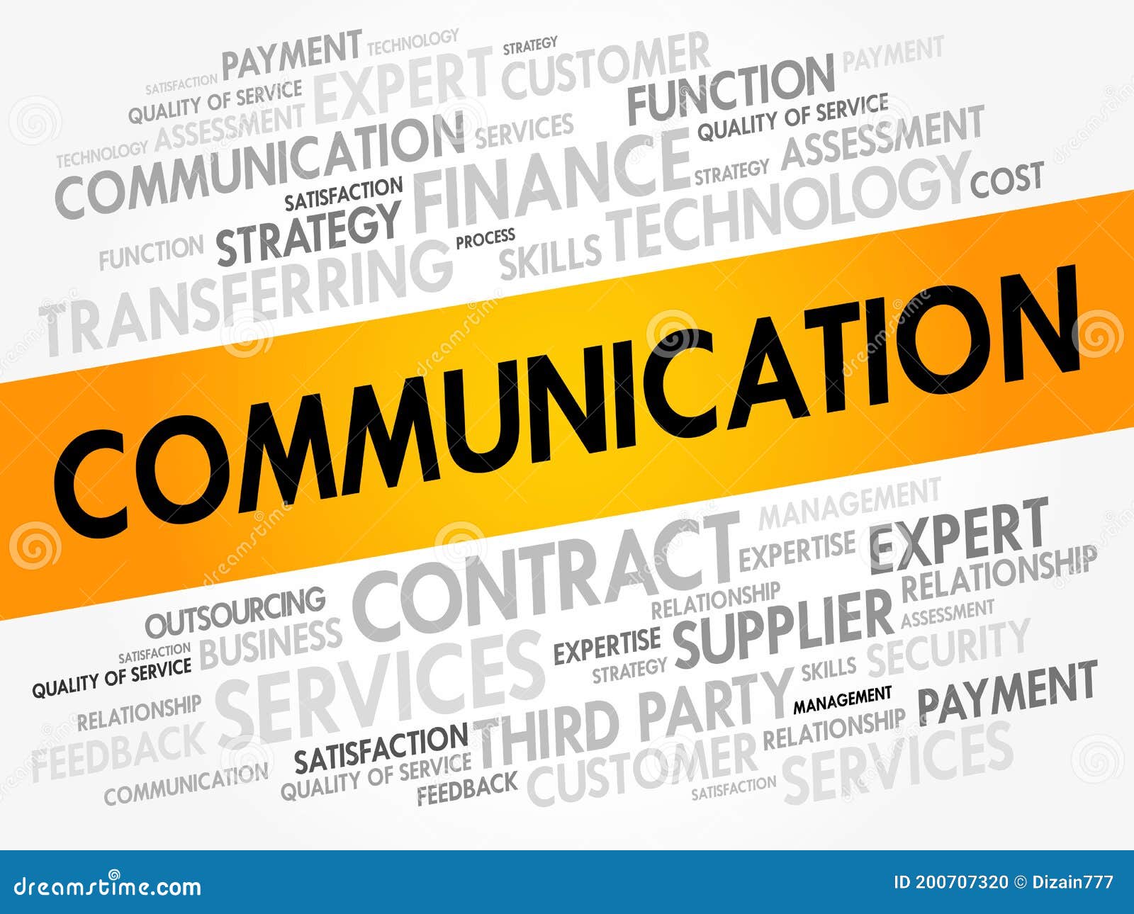 Communication Words Cloud Concept Stock Illustration - Illustration of ...