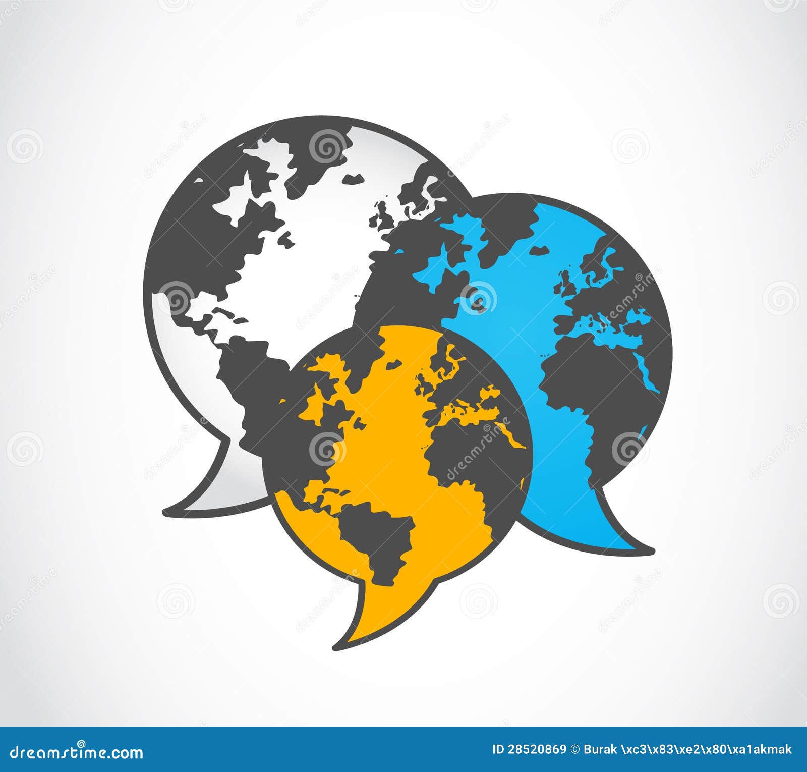 Communication world icon stock vector. Illustration of middle - 28520869