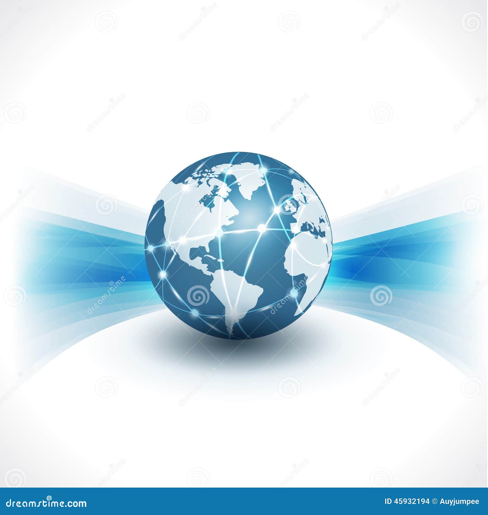 Communication World & Technology Business Flow Motion Isolate White ...