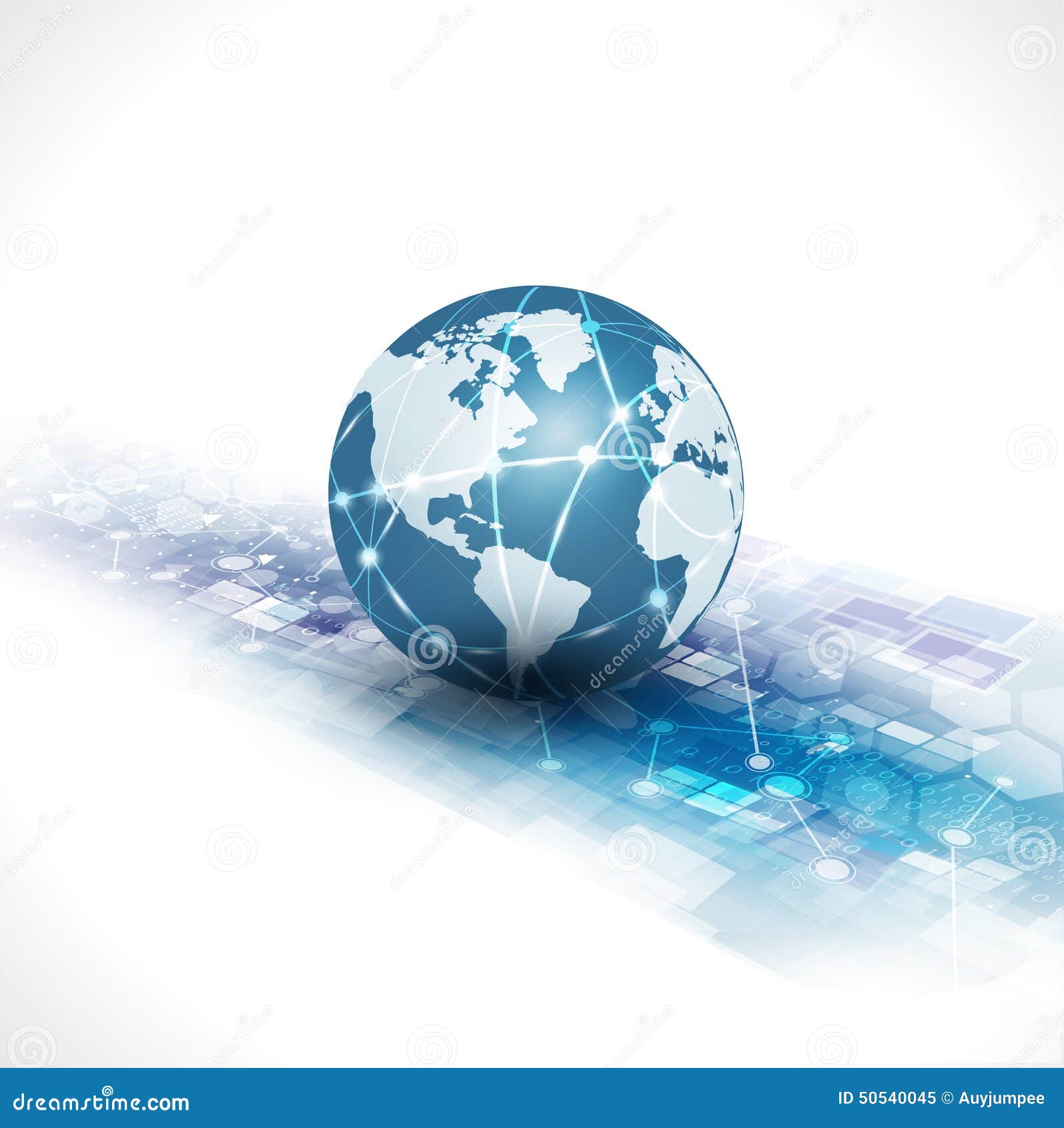 Communication World & Technology Business Flow Motion Isolate White ...