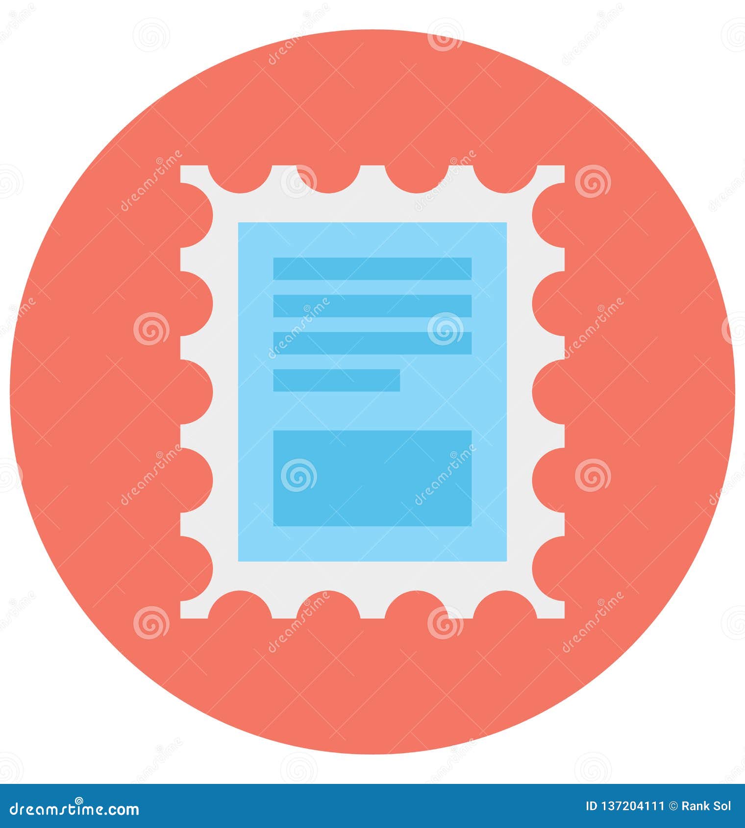 Post Ticket Isolated Vector Icon that Can Be Easily Modified or Edit ...