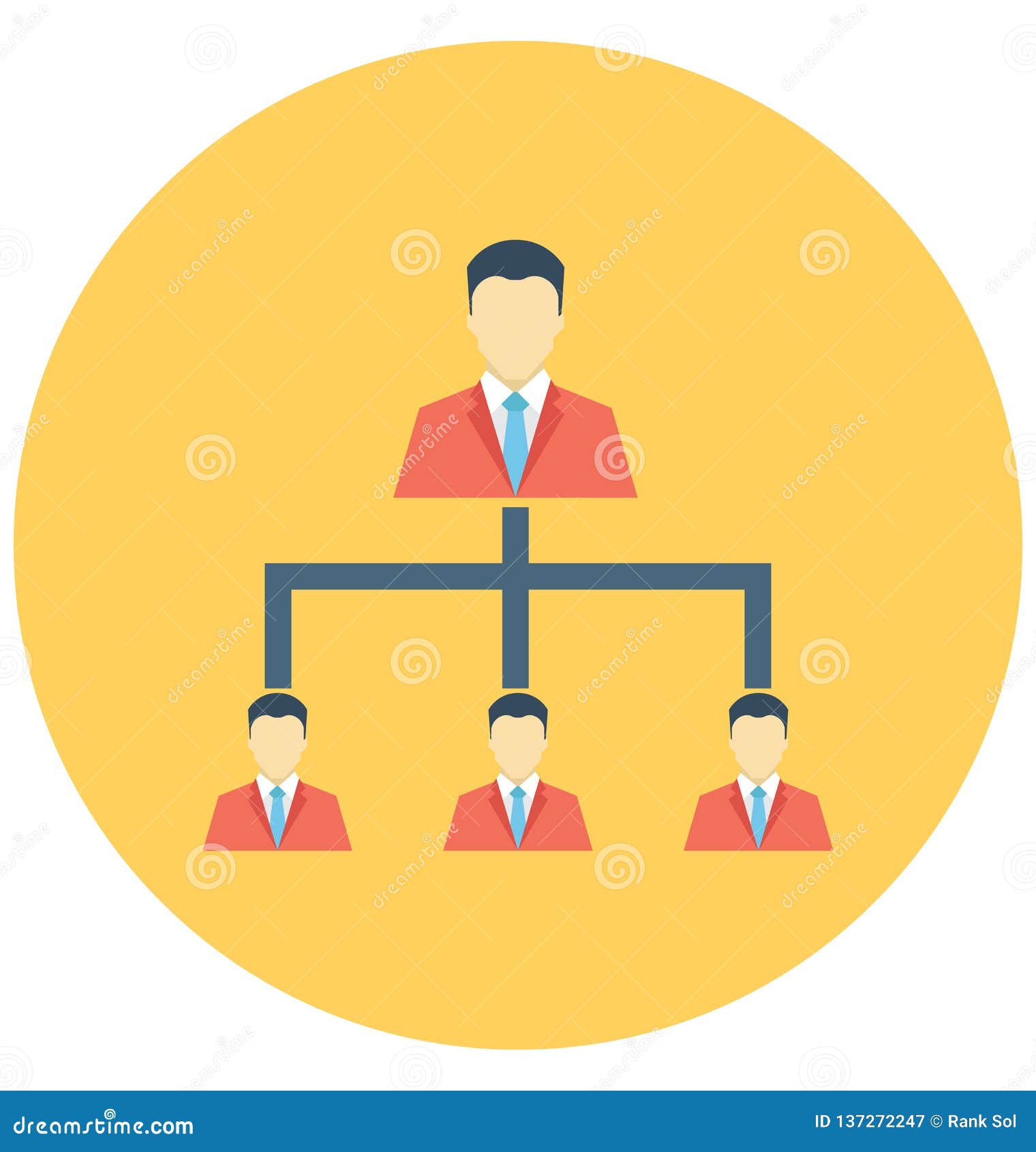 Team Hierarchy, Company Team Isolated Vector Icon that Can Be Easily ...