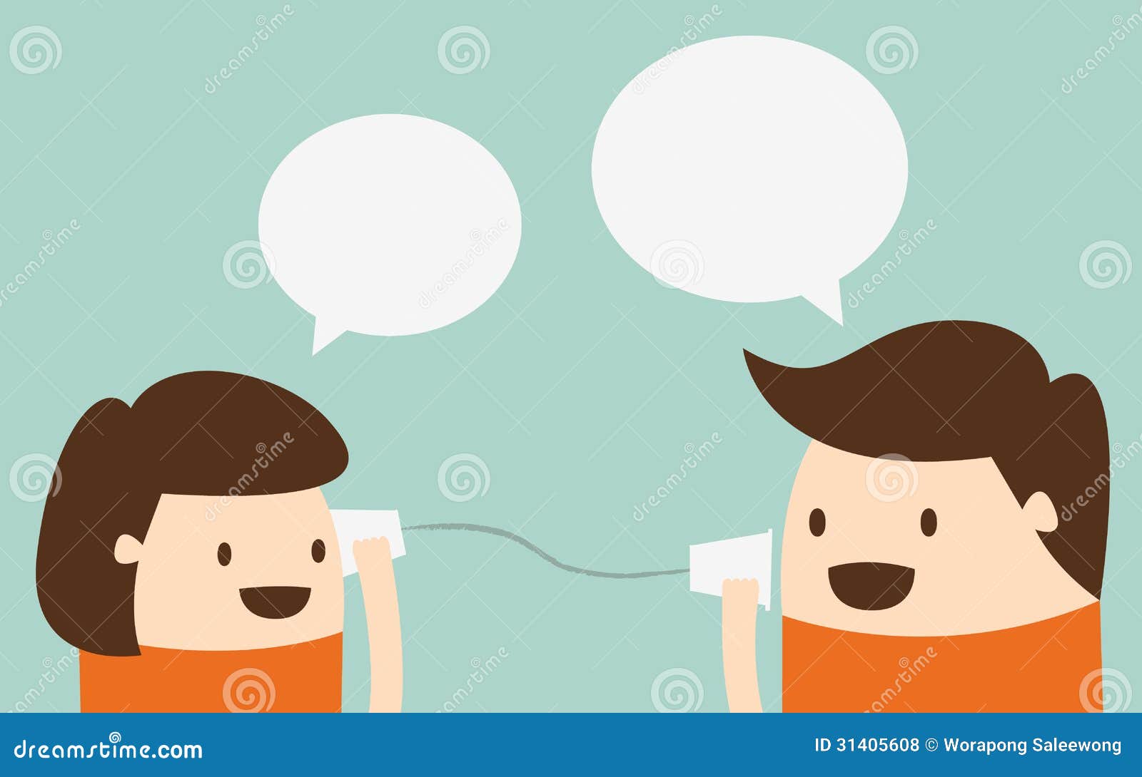 Communication. stock vector. Illustration of child, message - 31405608
